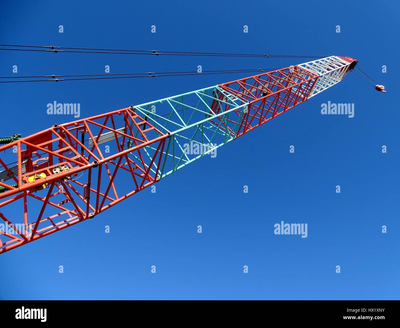 A view of a crane jib Stock Photo - Alamy