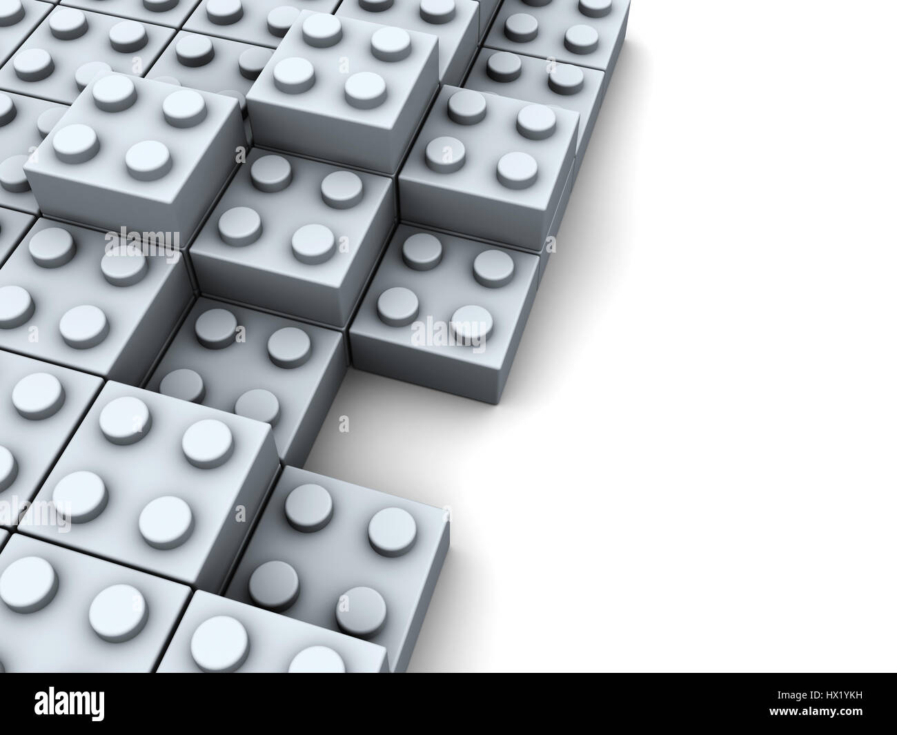abstract 3d illustration of puzzle blocks background Stock Photo - Alamy