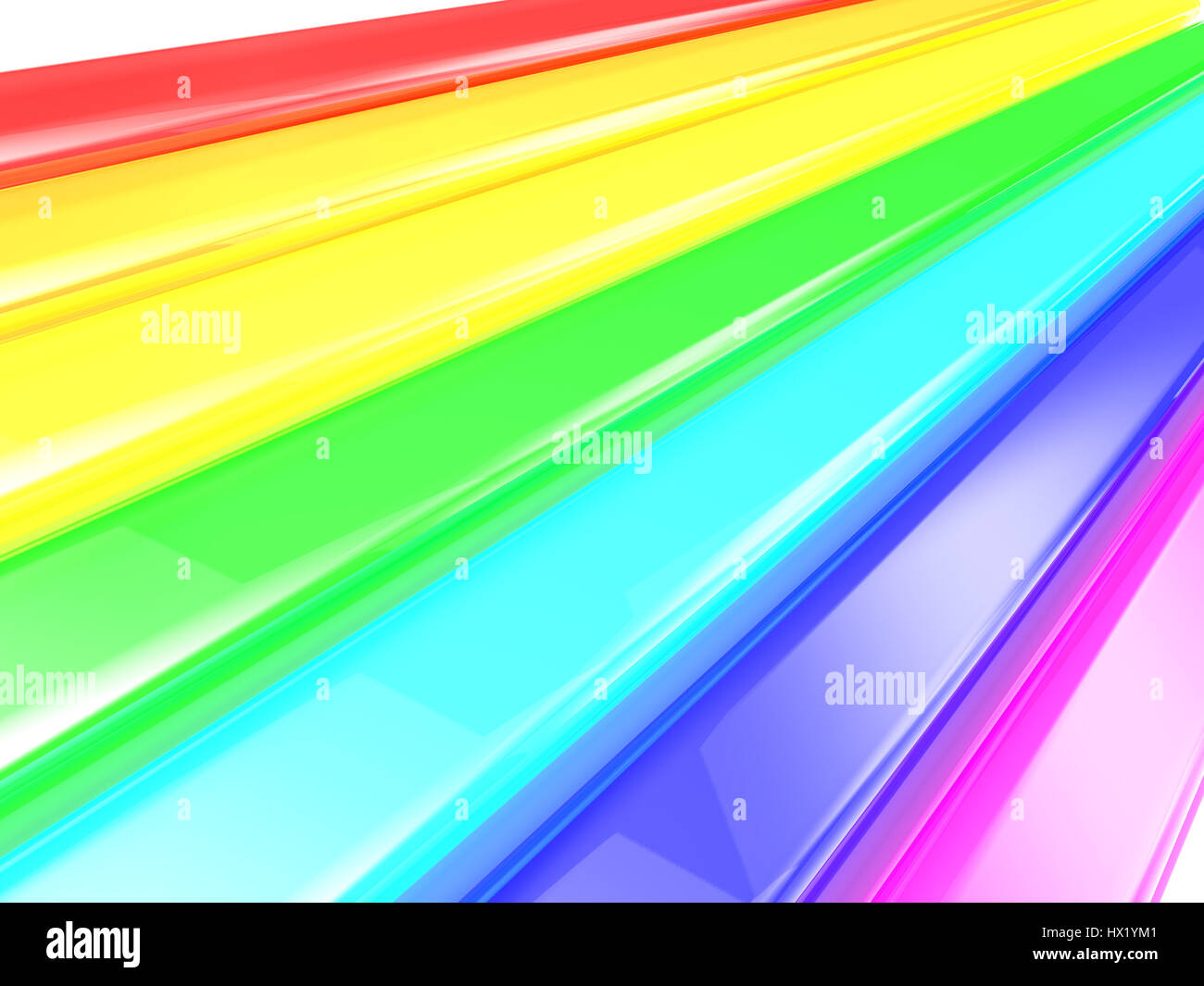 abstract 3d illustration of background with colorful glass lines Stock ...