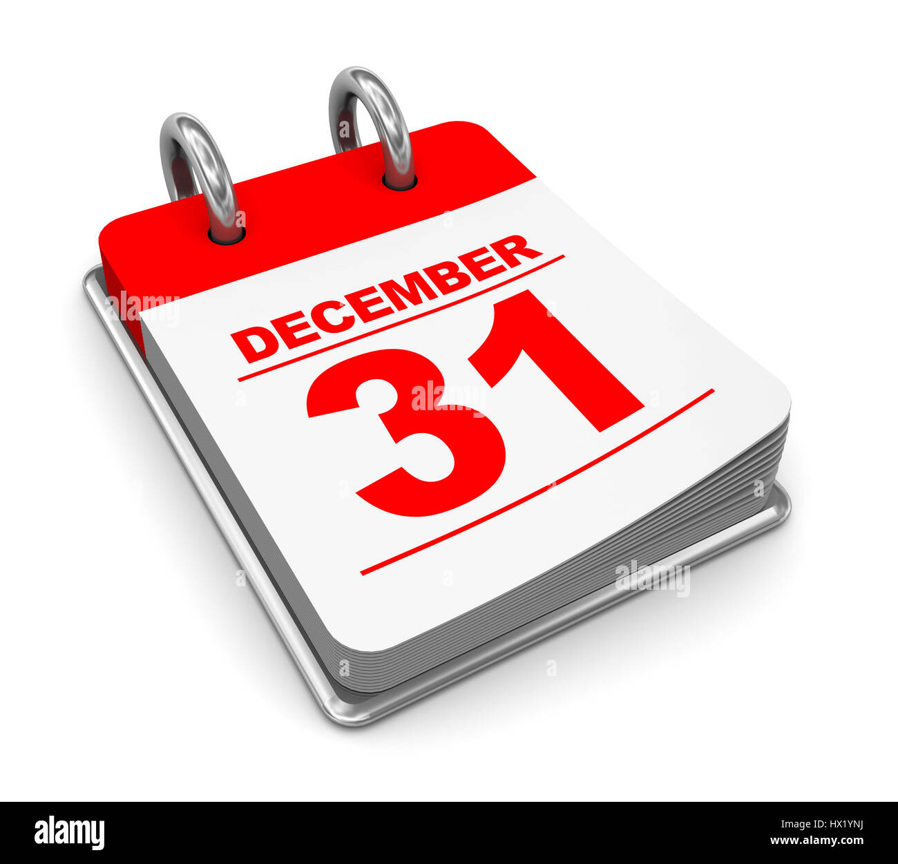 3d illustration of calendar over white background Stock Photo - Alamy