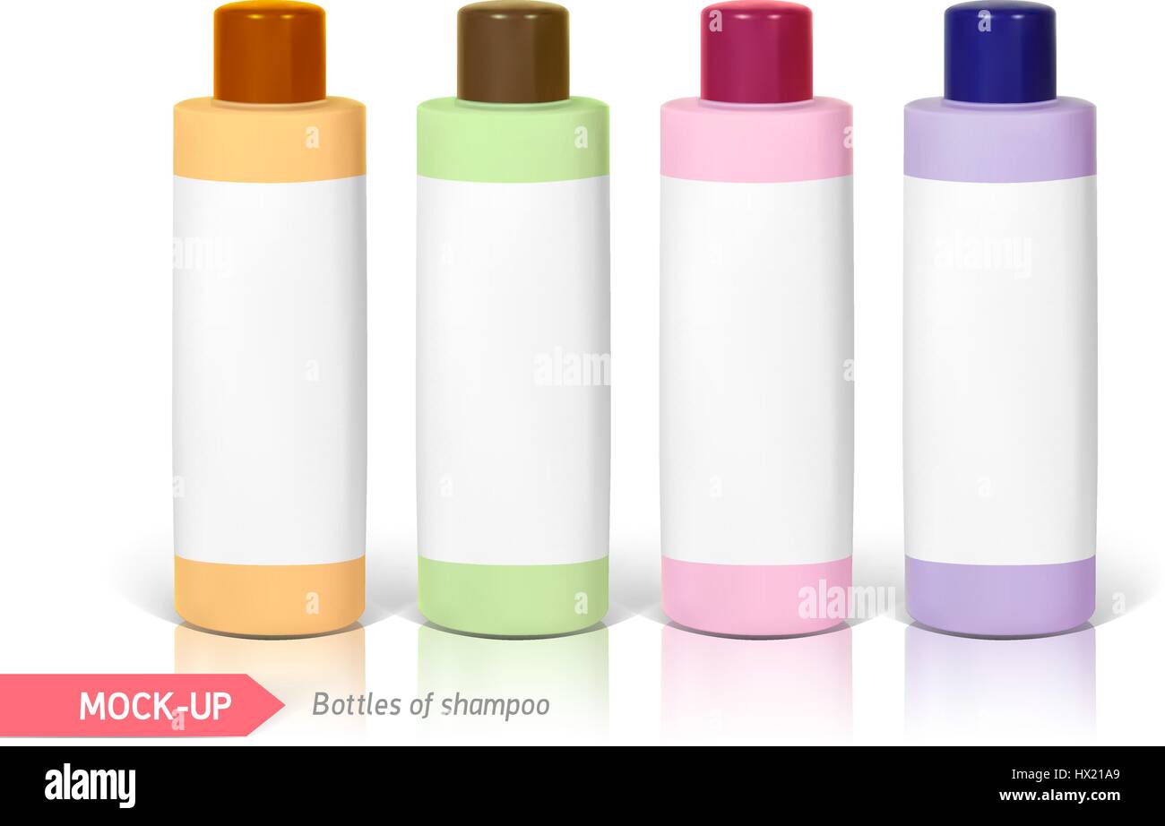 Green bottle shower shampoo Stock Vector Images - Alamy