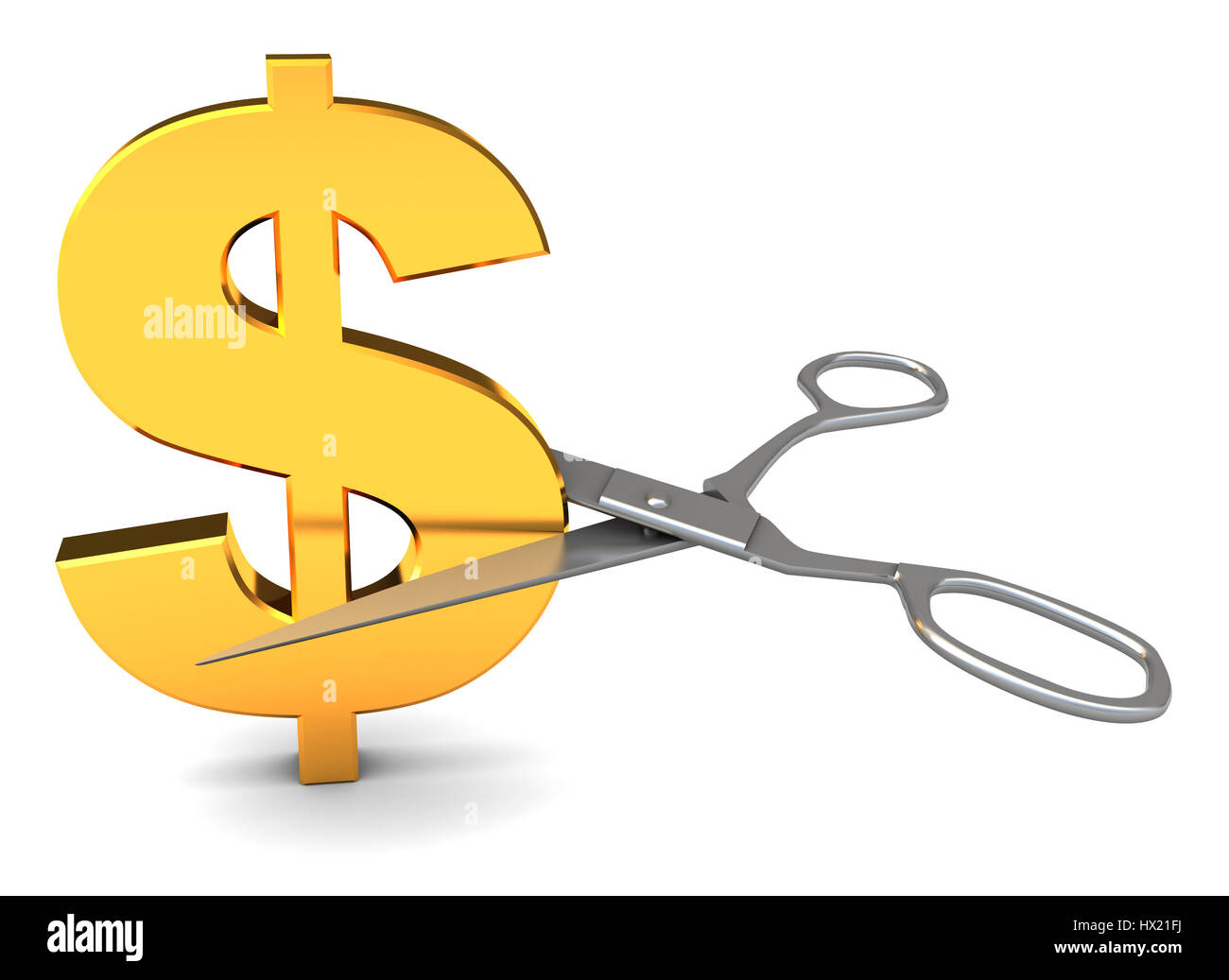 Cutting Dollar Sign High Resolution Stock Photography and Images - Alamy