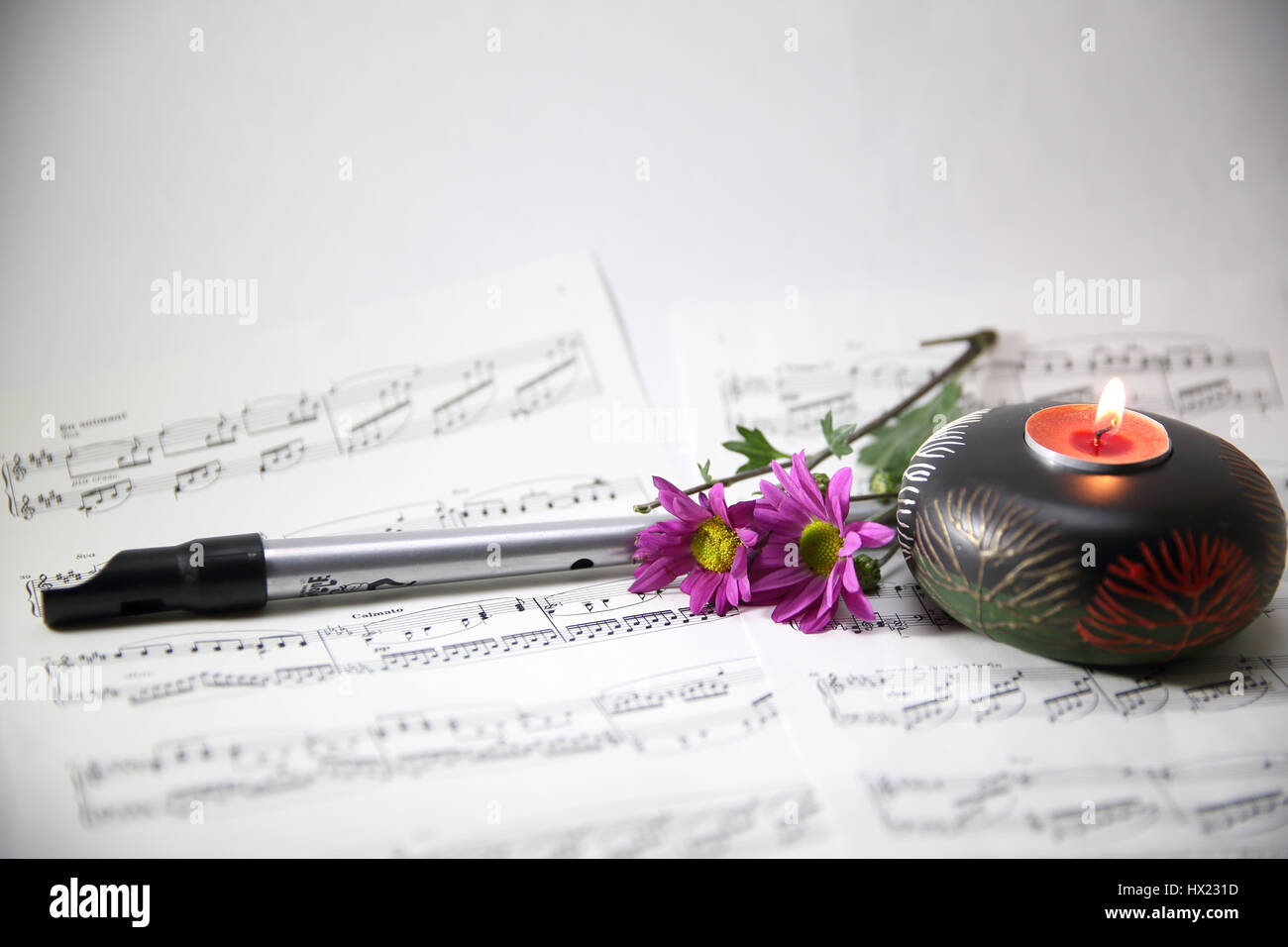 Irish traditional musical instrument Tin Whistle Stock Photo - Alamy