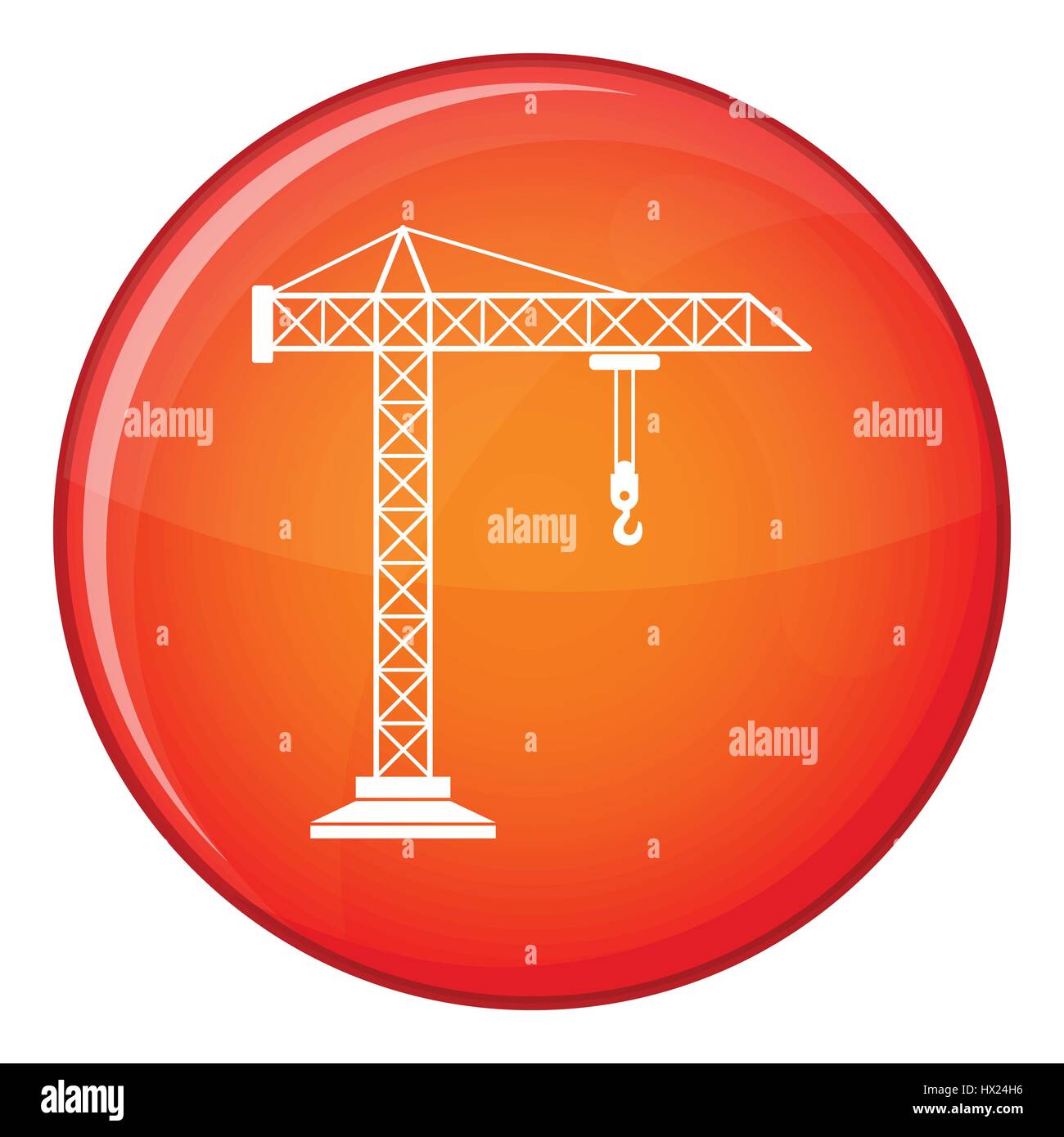 Construction site large building crane Cut Out Stock Images & Pictures ...