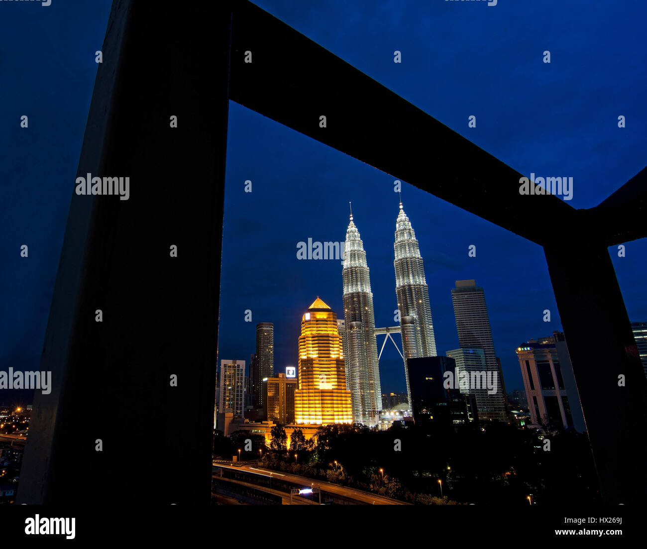 Sunset At Kampung Baru KLCC Stock Photo - Alamy
