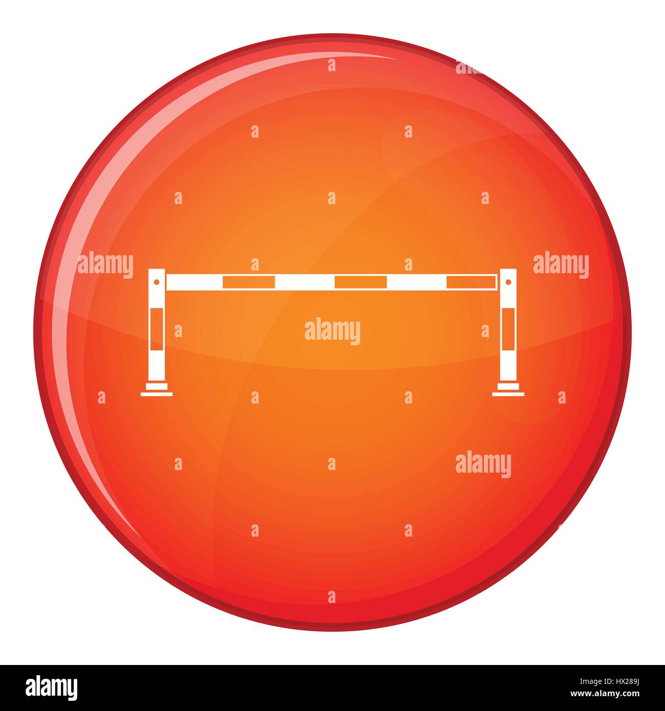 Traffic barrier icon, flat style Stock Vector Image & Art - Alamy