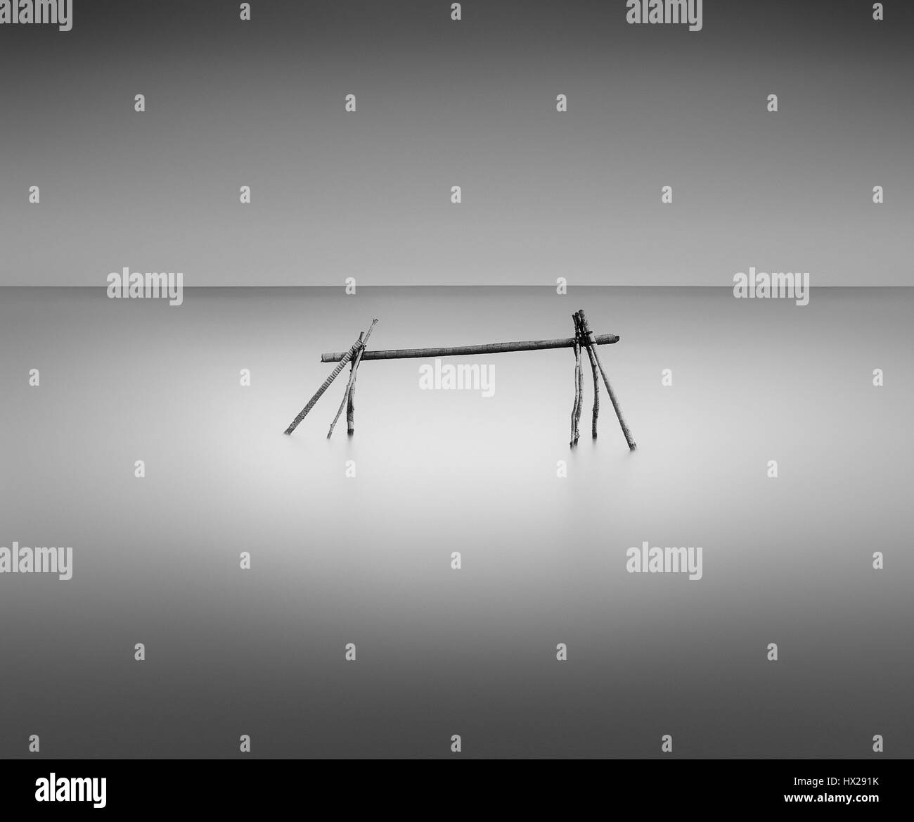 Endless black beach Black and White Stock Photos & Images - Alamy