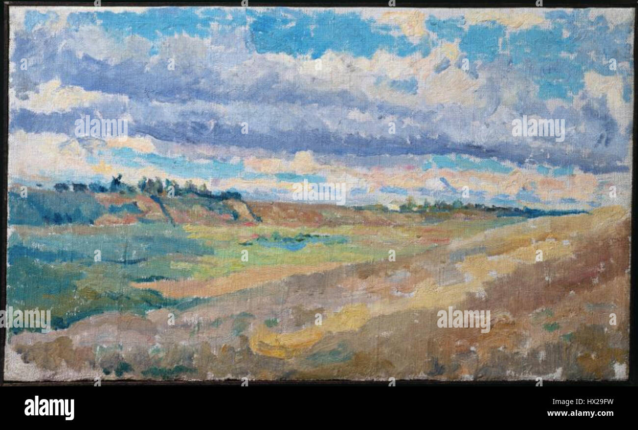 Landscape, Field (Malevich, ca. 1932 Stock Photo - Alamy