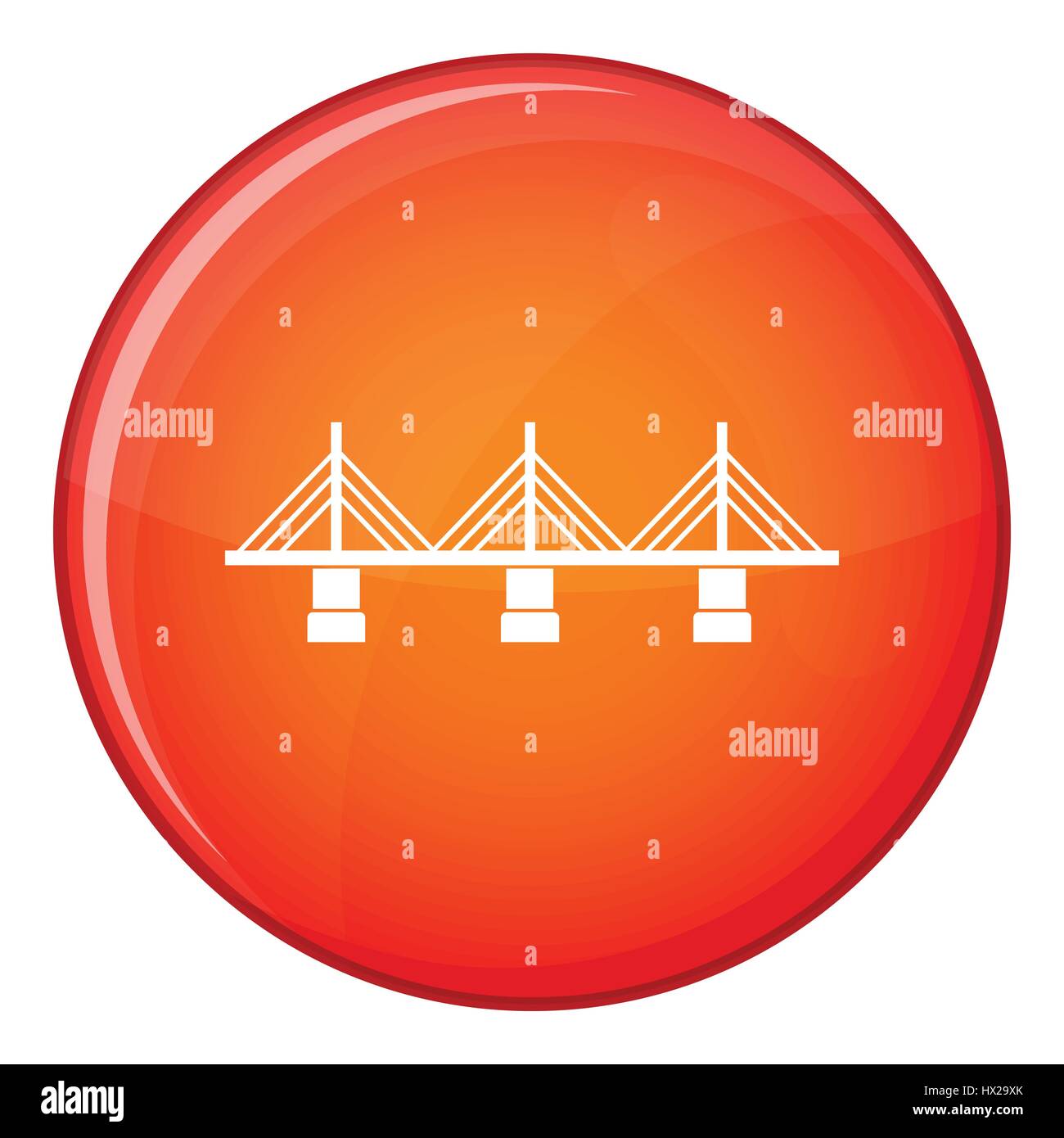 Bridge icon, flat style Stock Vector Image & Art - Alamy