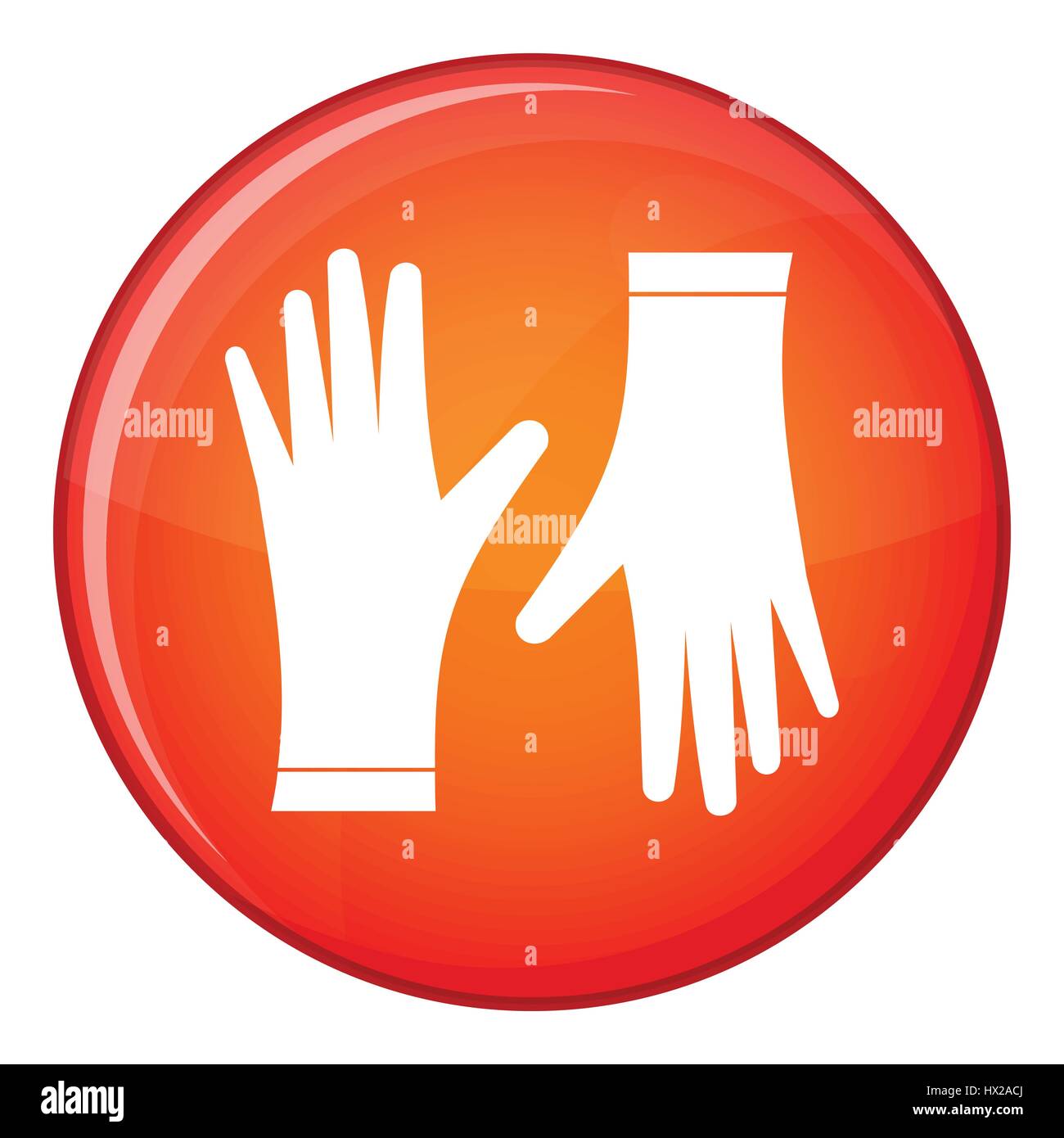 Protective gloves icon, flat style Stock Vector Image & Art - Alamy