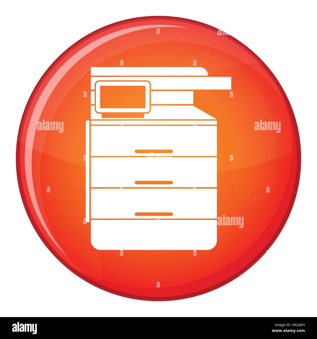 Multipurpose device, fax, copier and scanner icon Stock Vector Image ...