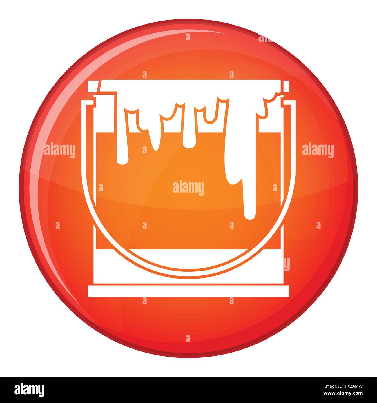 Paint can icon, flat style Stock Vector Image & Art - Alamy