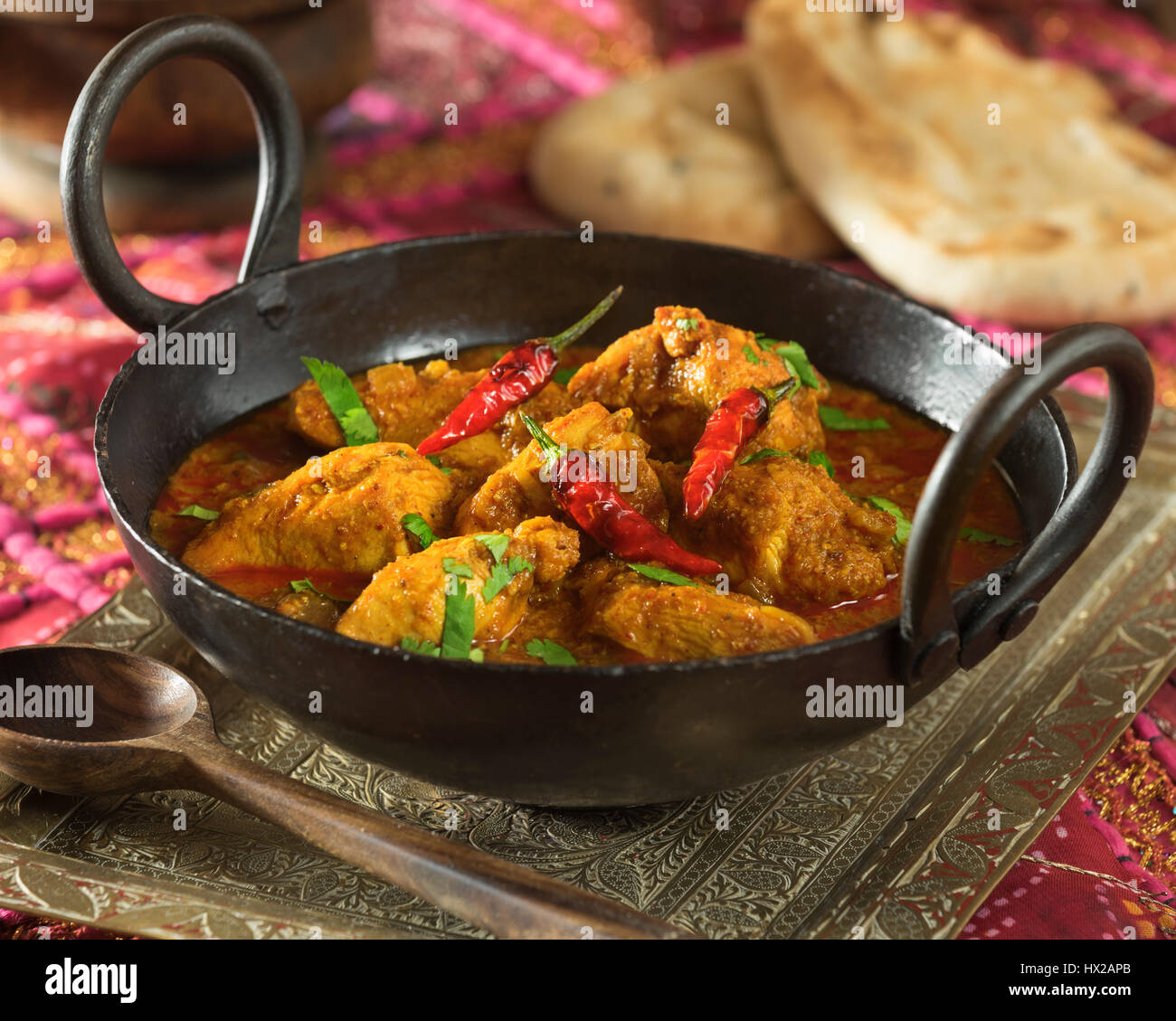 Chicken Kolhapuri. South West India Maharashtra Food Stock Photo - Alamy