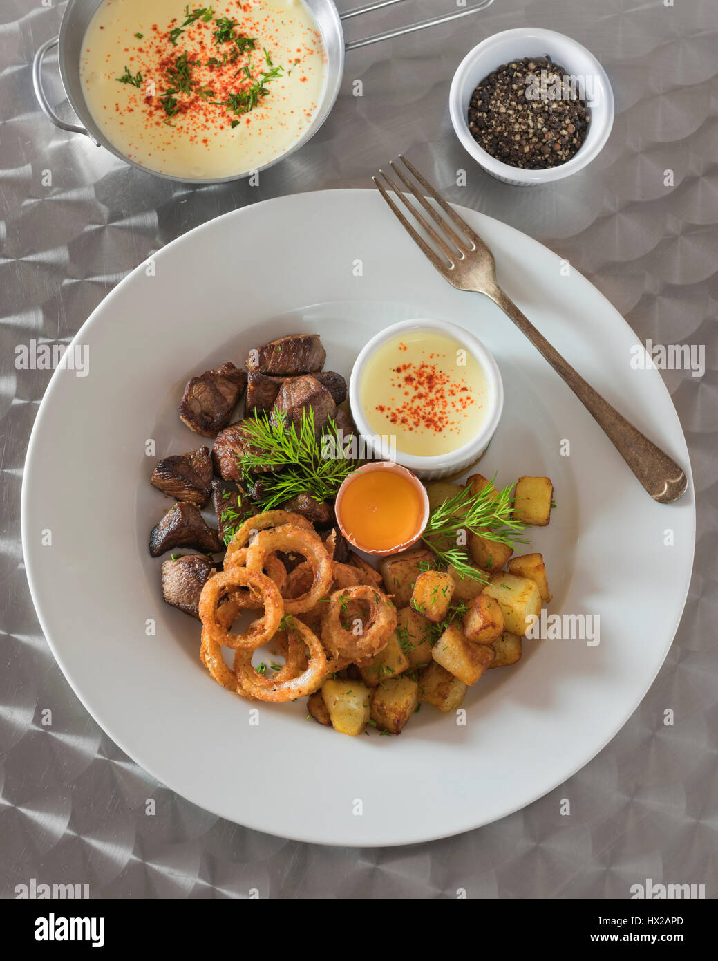 Beef Rydberg. Swedish beef and potato dish. Sweden Food Stock Photo - Alamy
