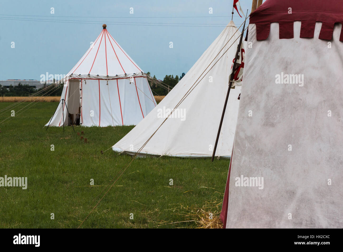 Medieval set of tents hi-res stock photography and images - Alamy