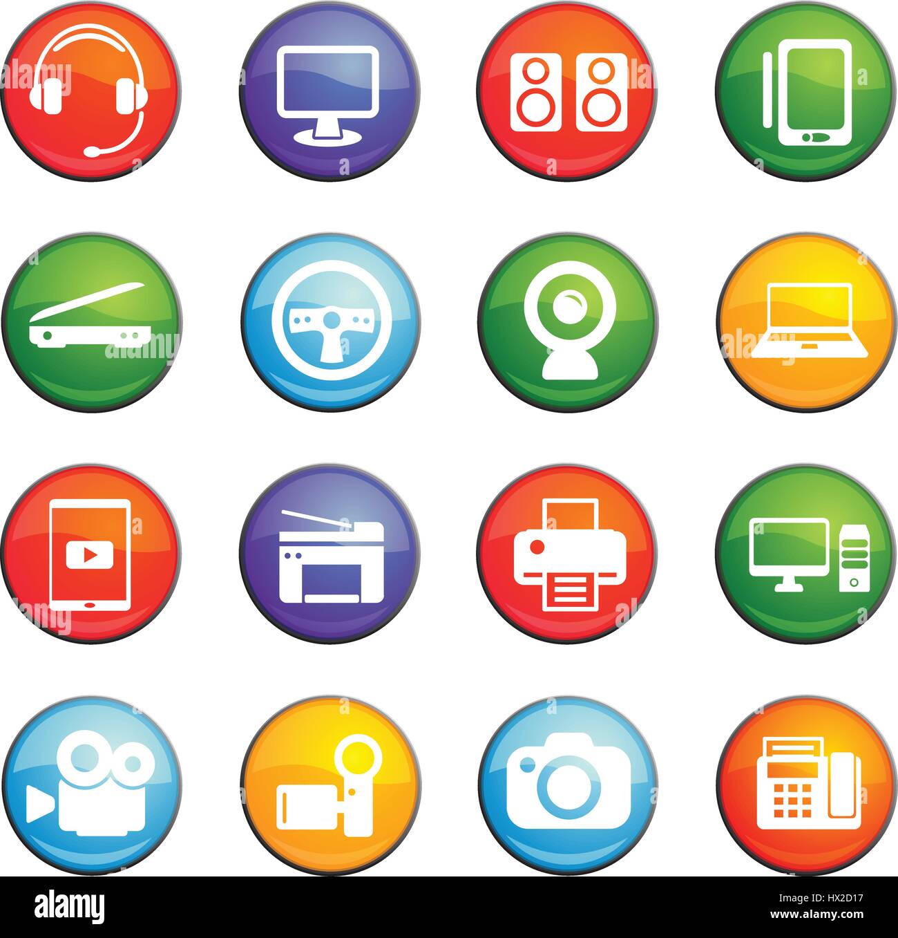 device vector icons for user interface design Stock Vector Image & Art ...