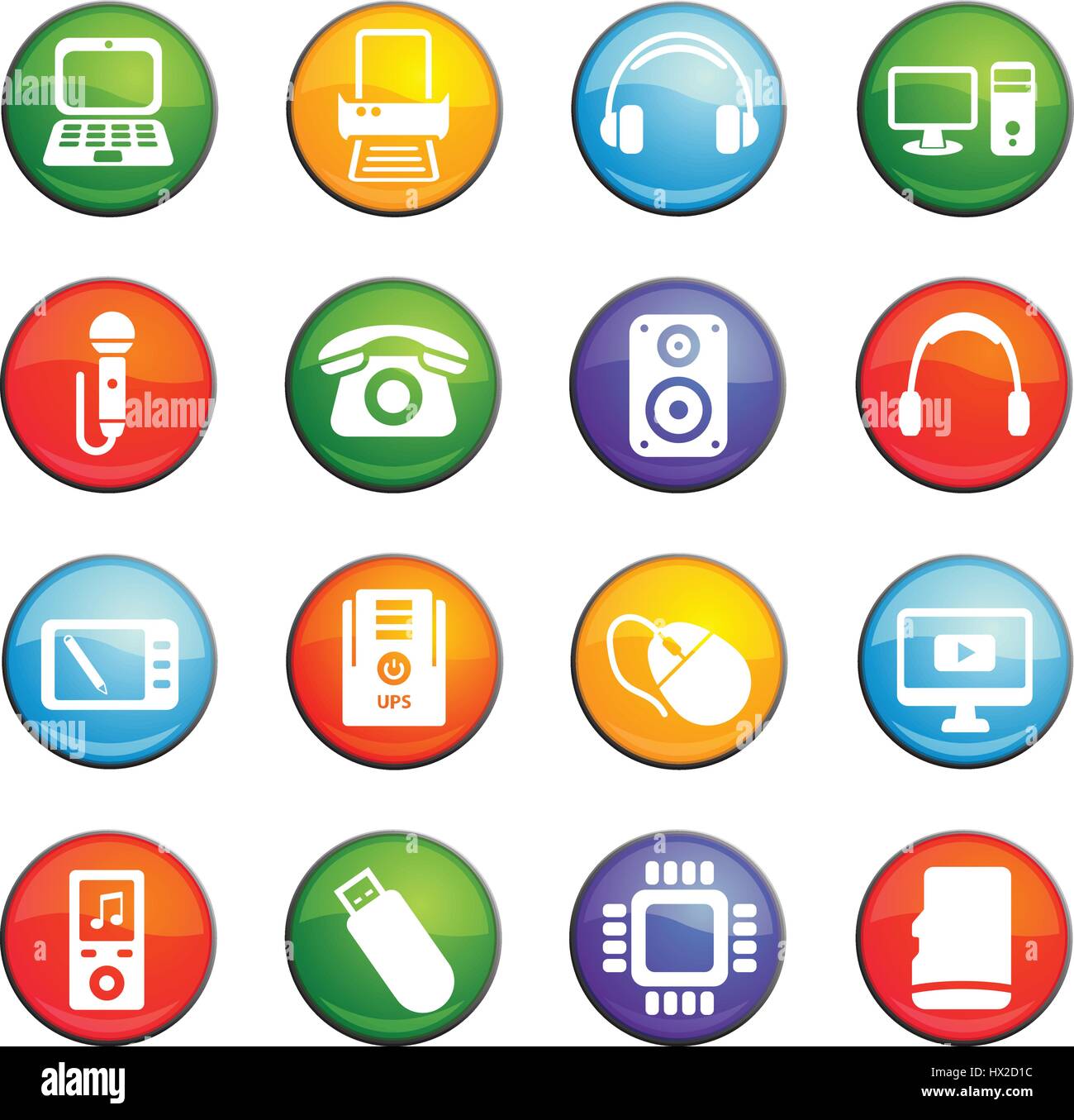 device vector icons for user interface design Stock Vector Image & Art ...