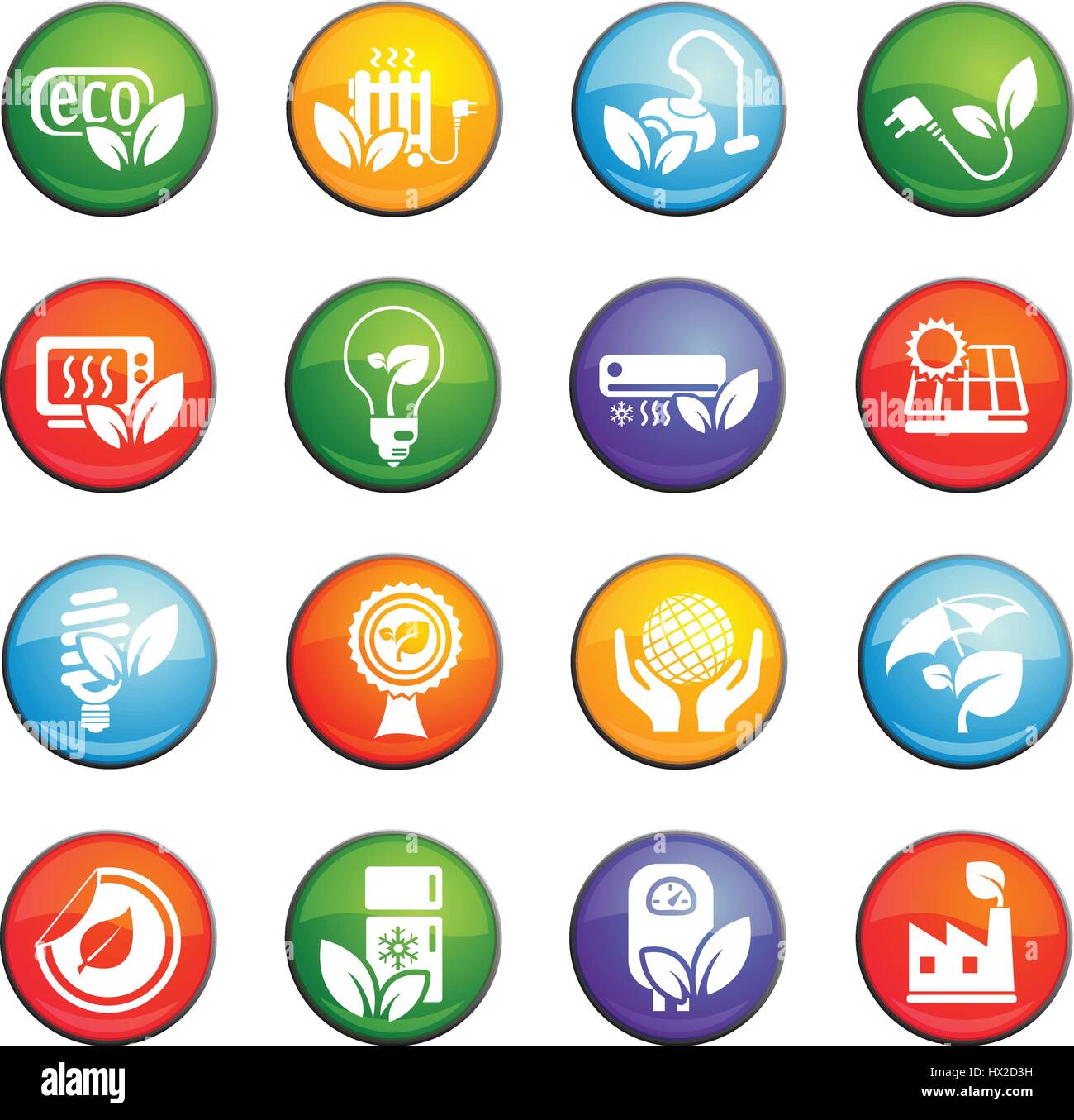 eco vector icons for user interface design Stock Vector Image & Art - Alamy