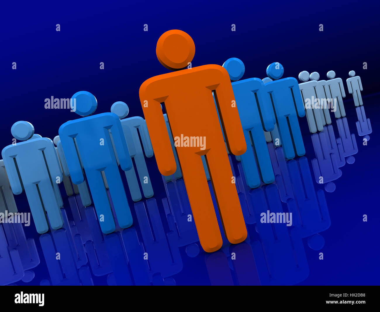 abstract 3d illustration of business team background Stock Photo - Alamy