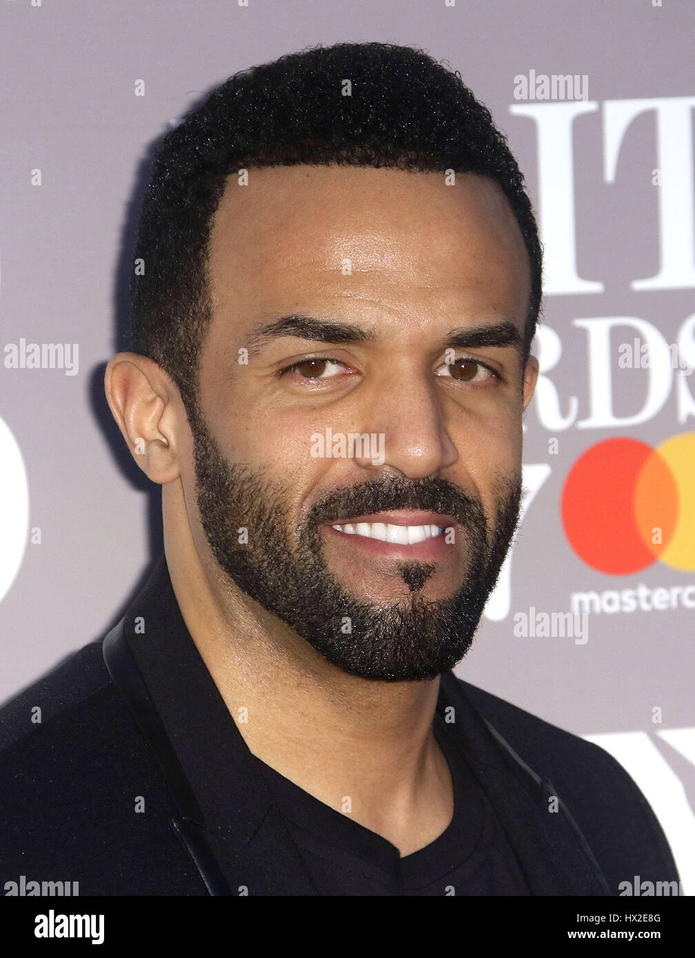 Feb 22, 2017 - Craig David attending The BRIT Awards 2017 at The O2 ...