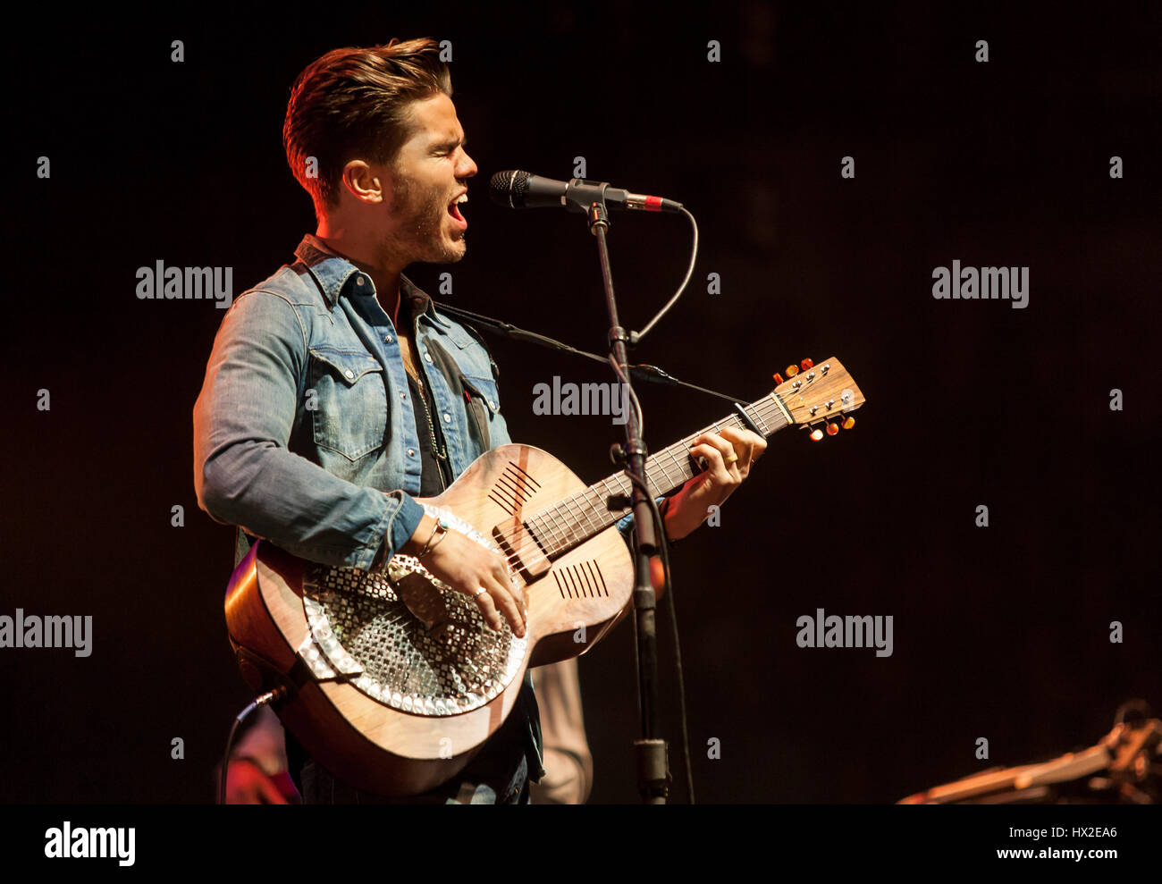 JJ Julius Son, lead singer of the Icelandic indie rock band Kaleo ...