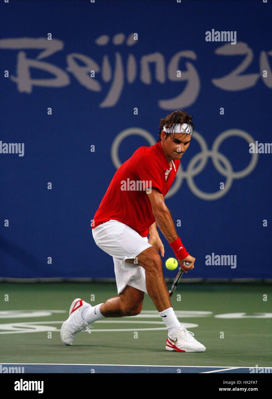 ROGER FEDERER MENS OLYMPIC TENNIS OLYMPIC STADIUM BEIJING CHINA 13 ...