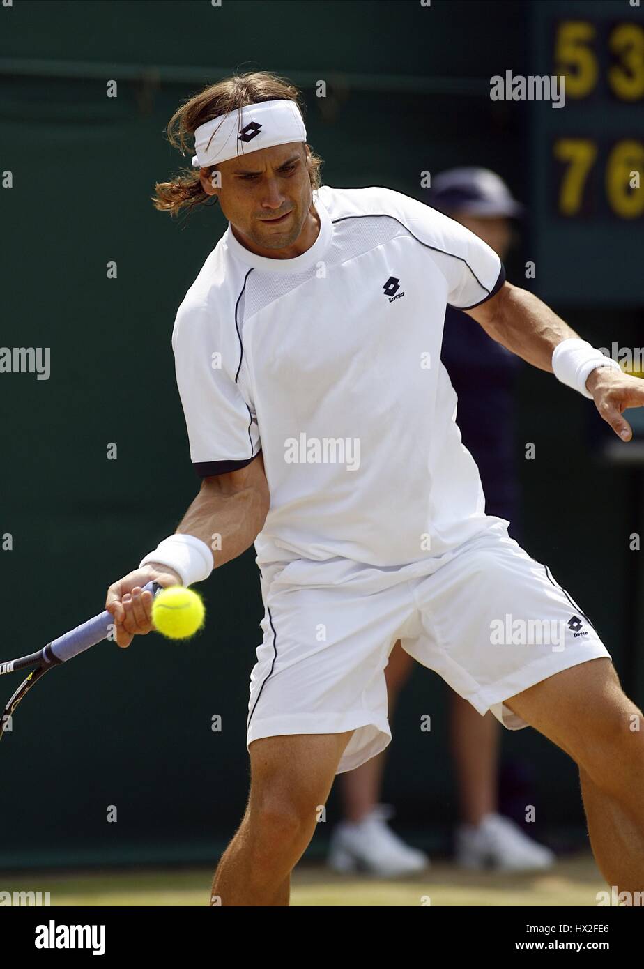 DAVID FERRER SPAIN SPAIN WIMBLEDON LONDON ENGLAND 26 June 2010 Stock ...