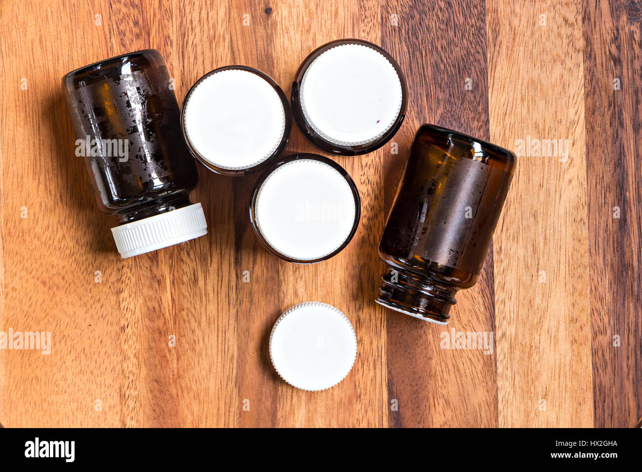 Used glass bottles for recycle Stock Photo - Alamy