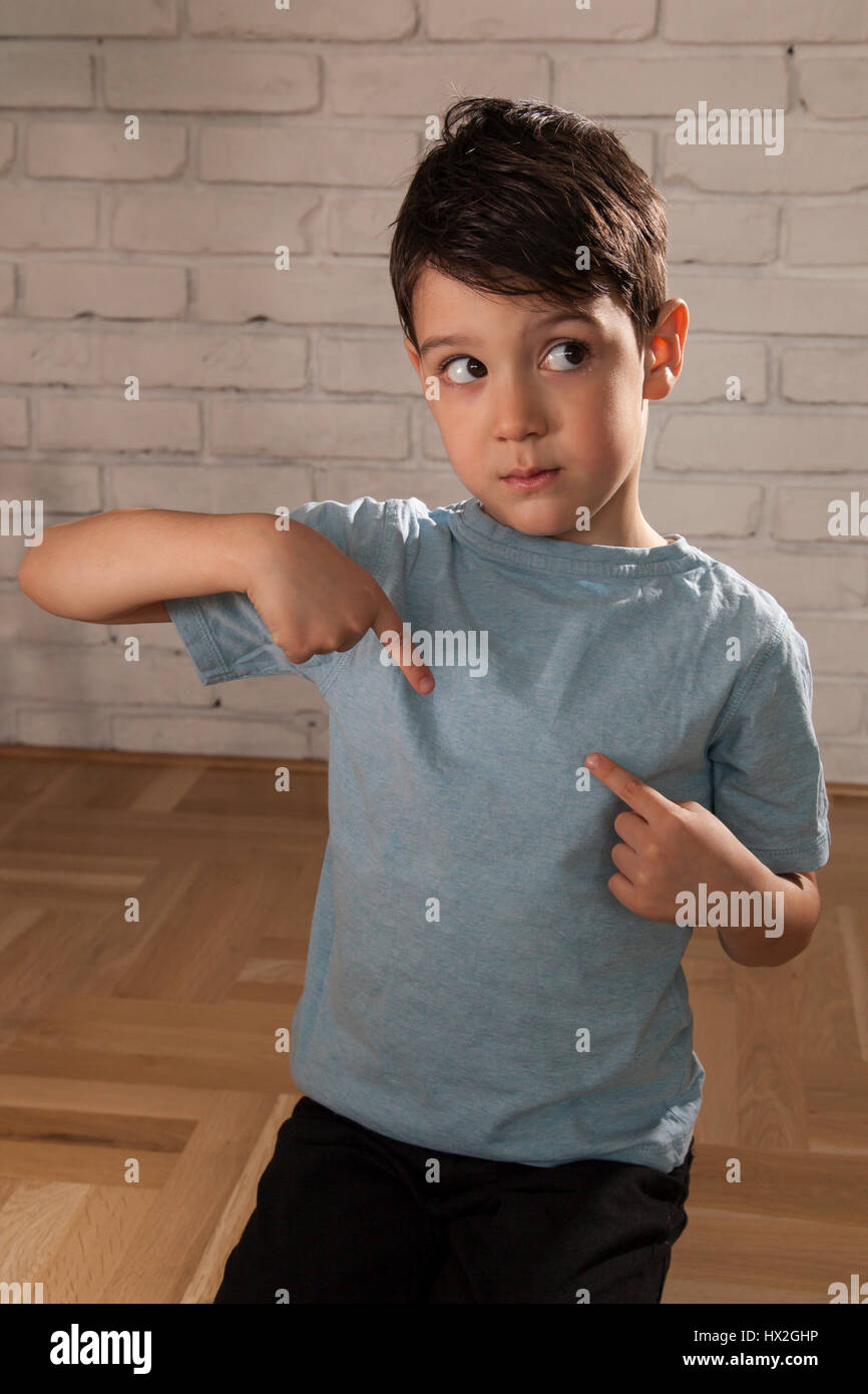 Boy Happy With Himself