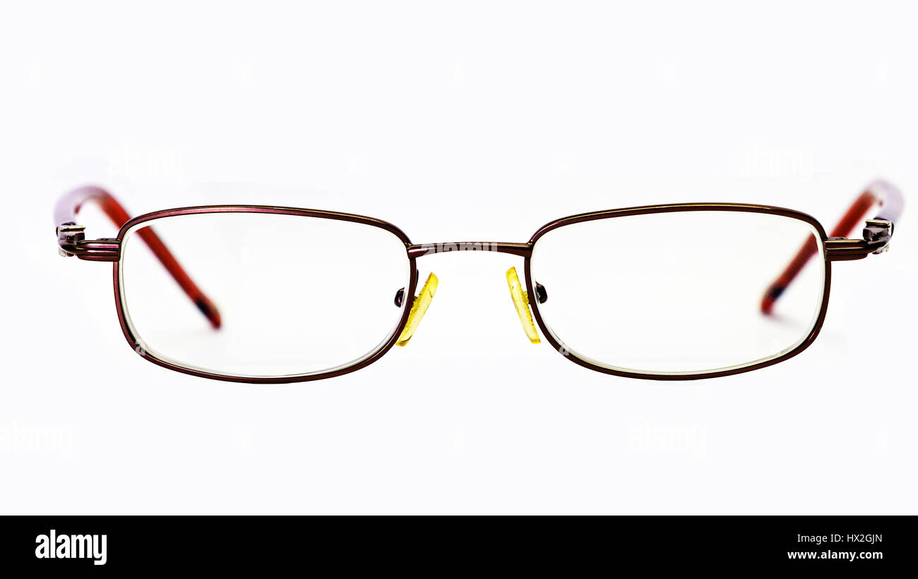 Eye glasses isolated on white background Stock Photo - Alamy