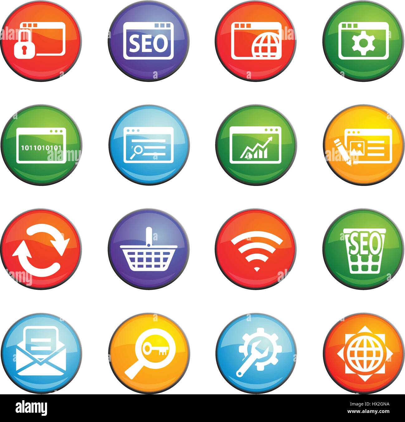 Seo monitiring Stock Vector Images - Alamy