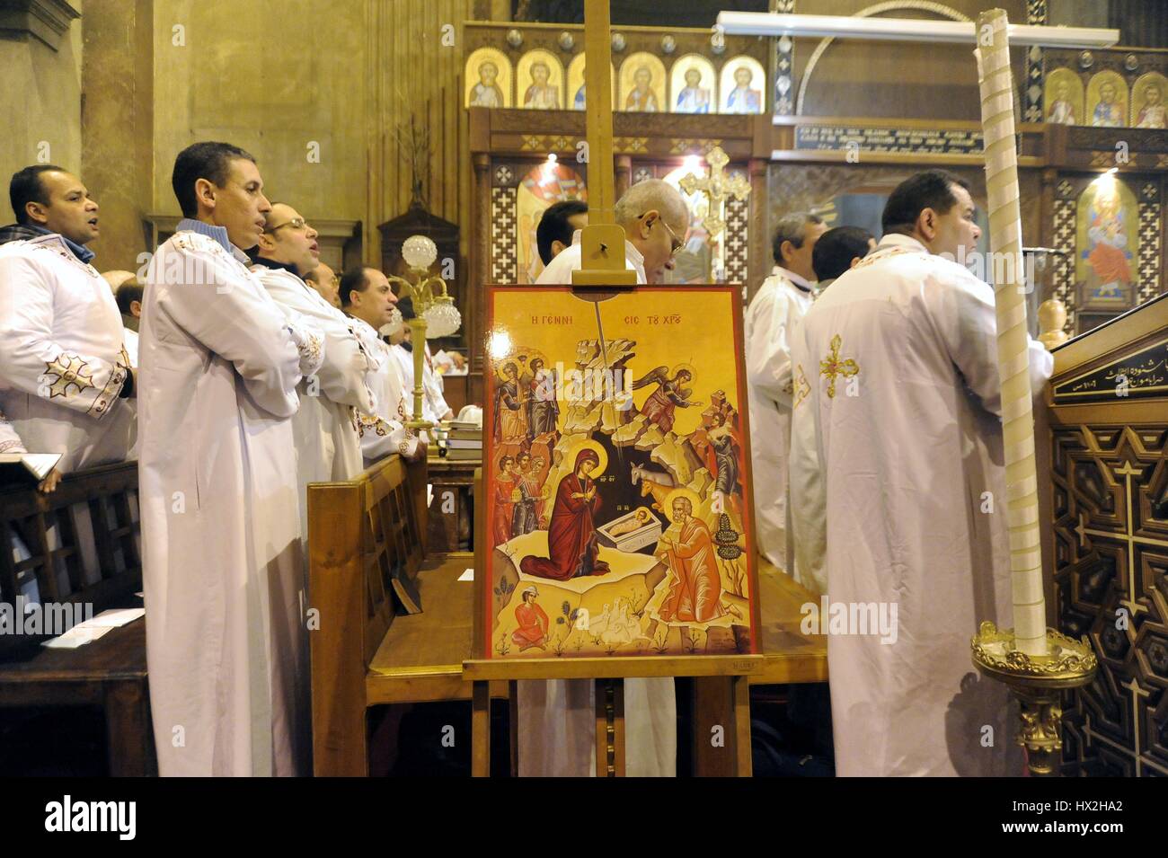 Coptic priest mass hi-res stock photography and images - Alamy