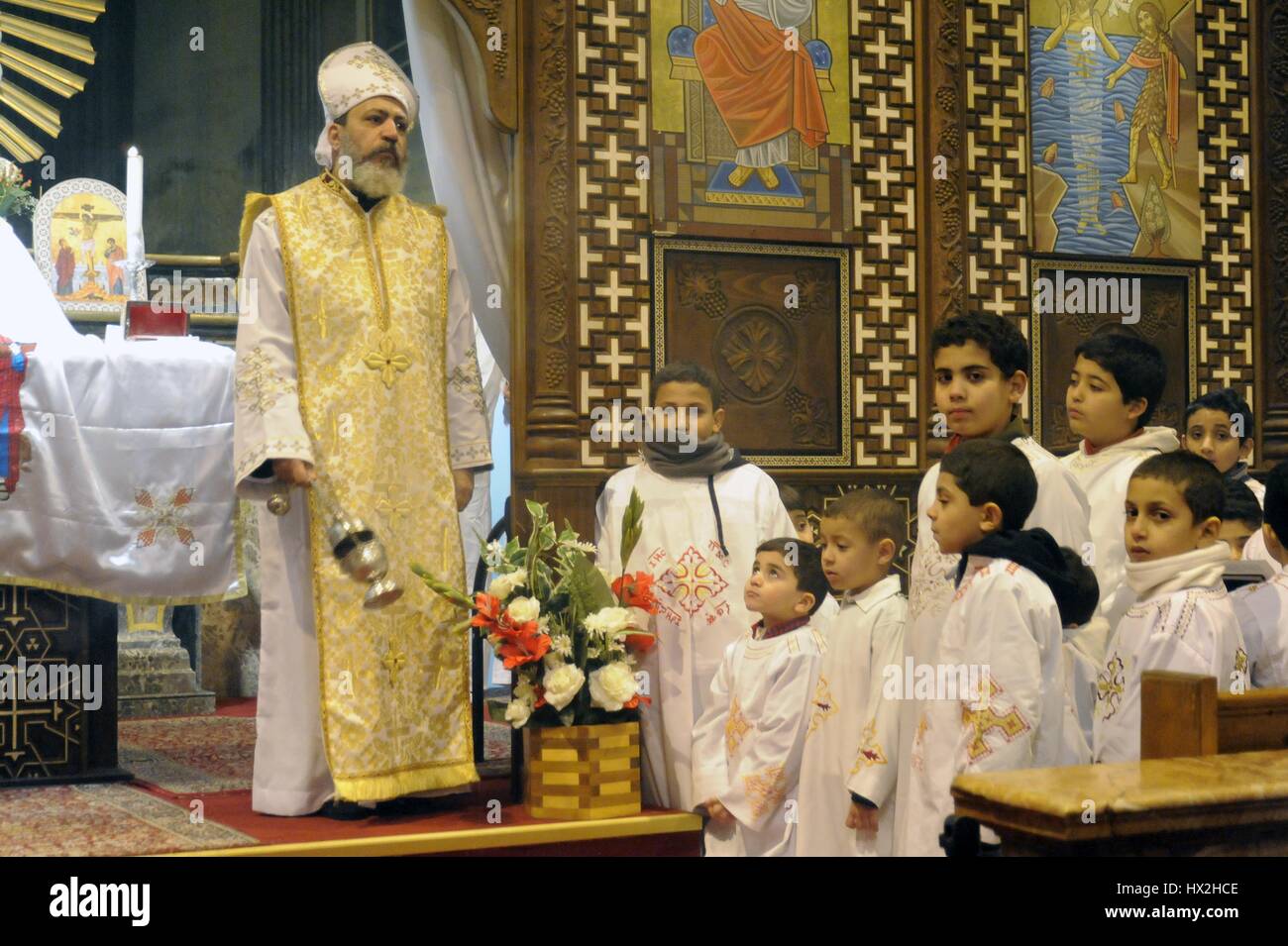 Milan (Italy), Mass for Christmas in the Egyptian Coptic Orthodox ...