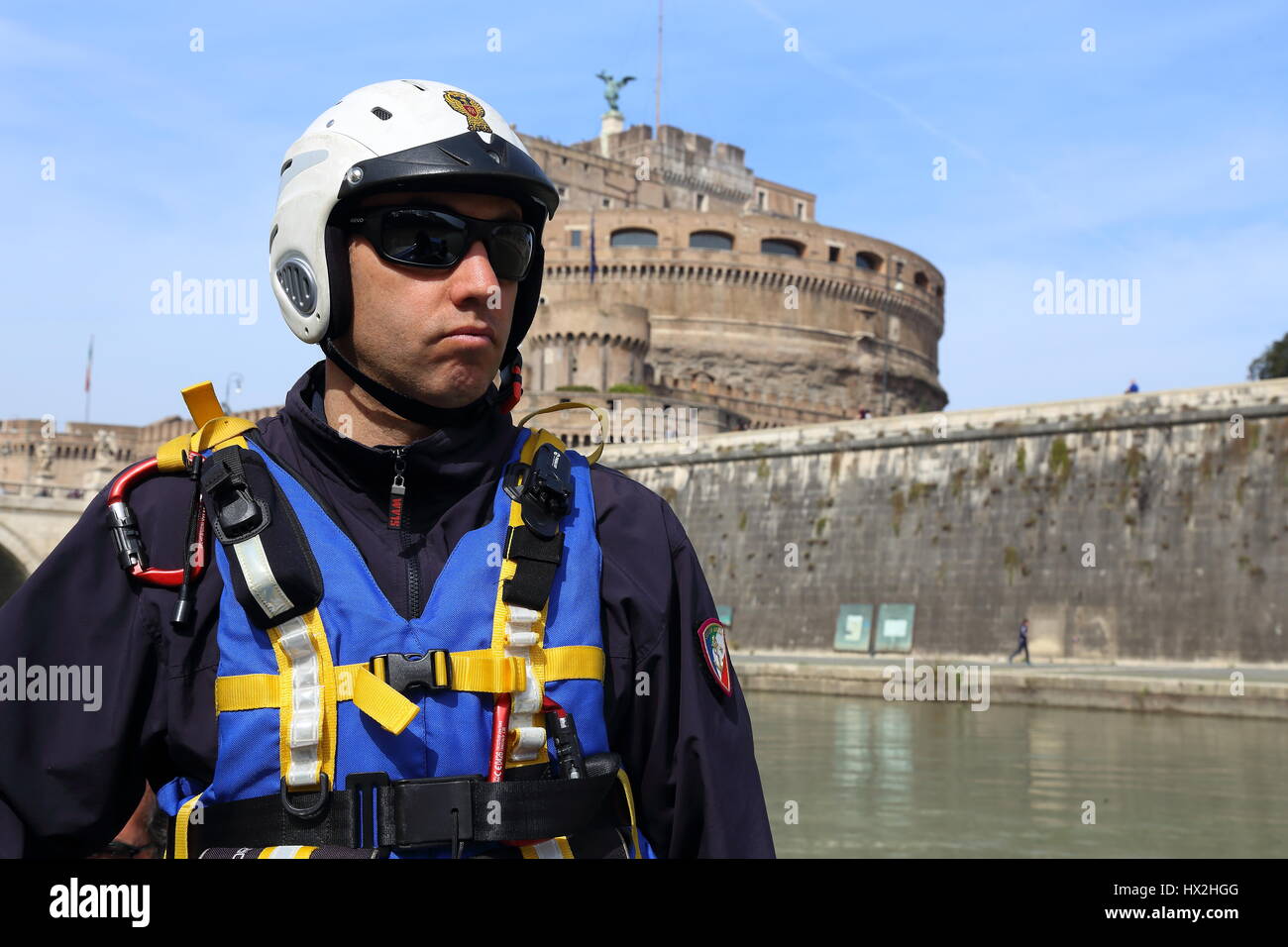 Roma, Italy. 24th Mar, 2017. Security controls by Italian State Police ...