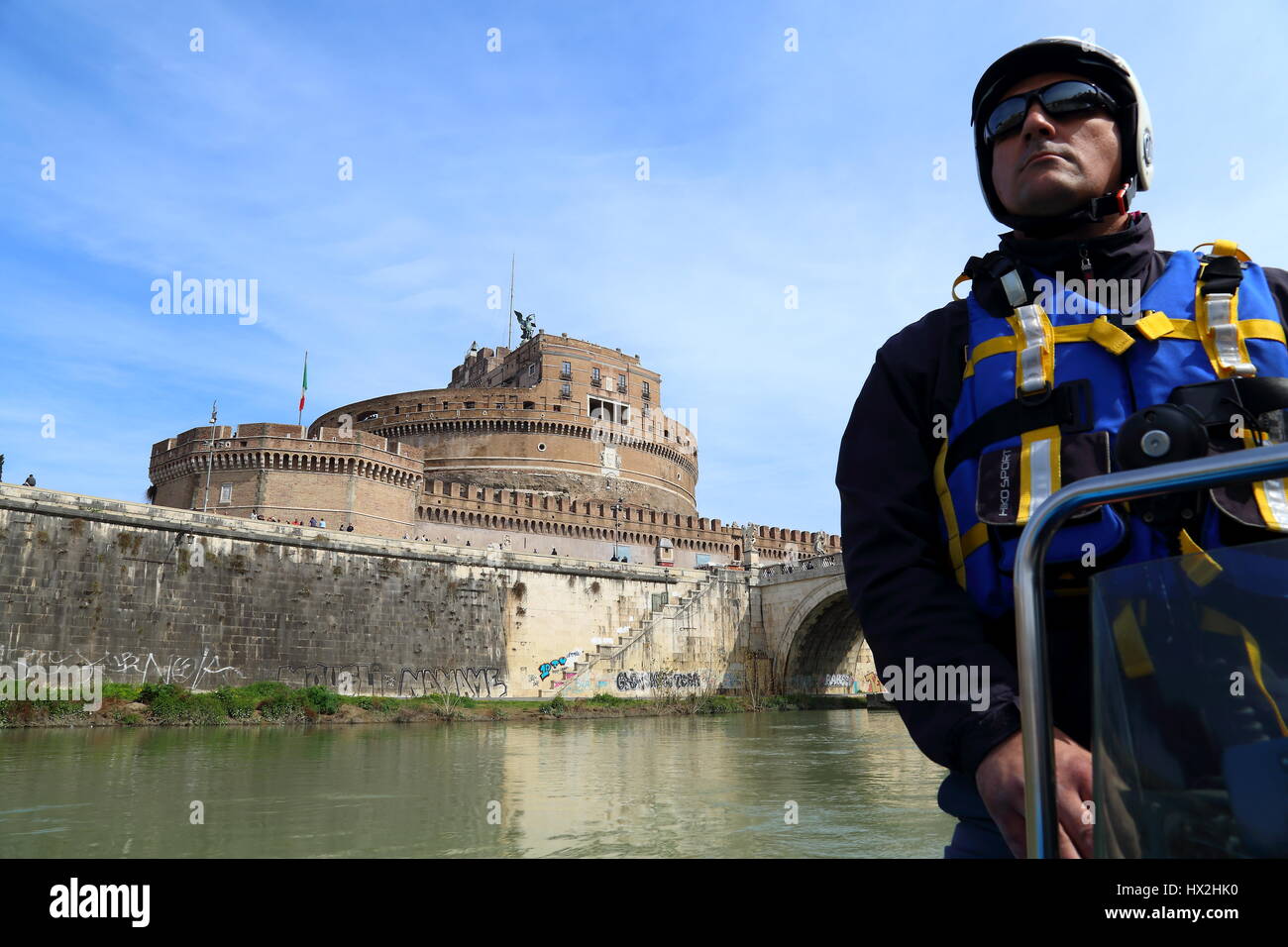 Roma, Italy. 24th Mar, 2017. Security controls by Italian State Police ...