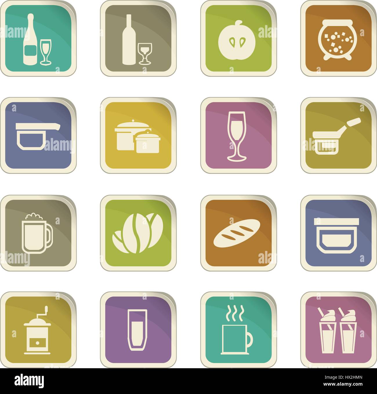 Food and kitchen symbol for web icons Stock Vector Image & Art - Alamy