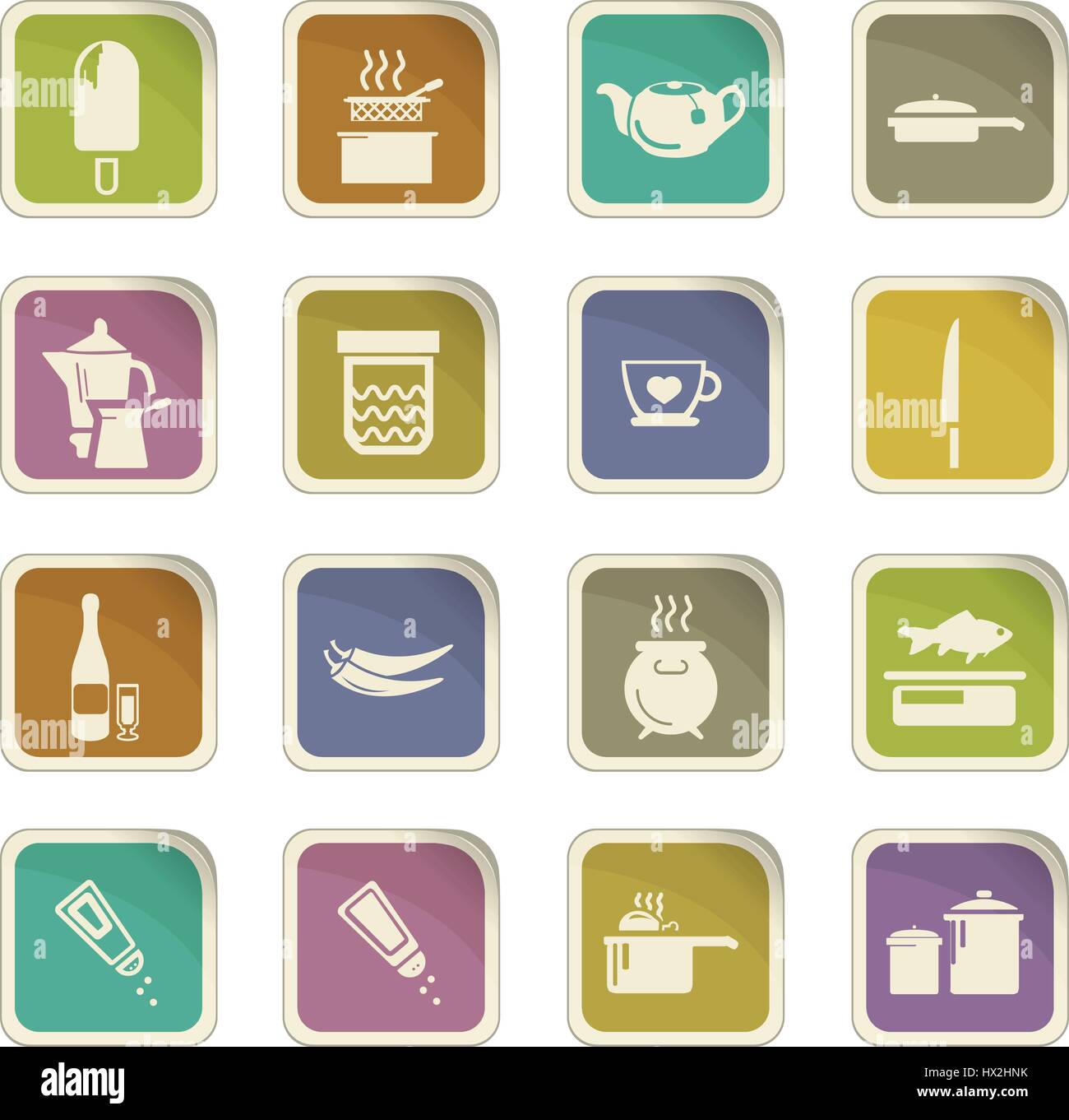 Food and kitchen symbol for web icons Stock Vector Image & Art - Alamy