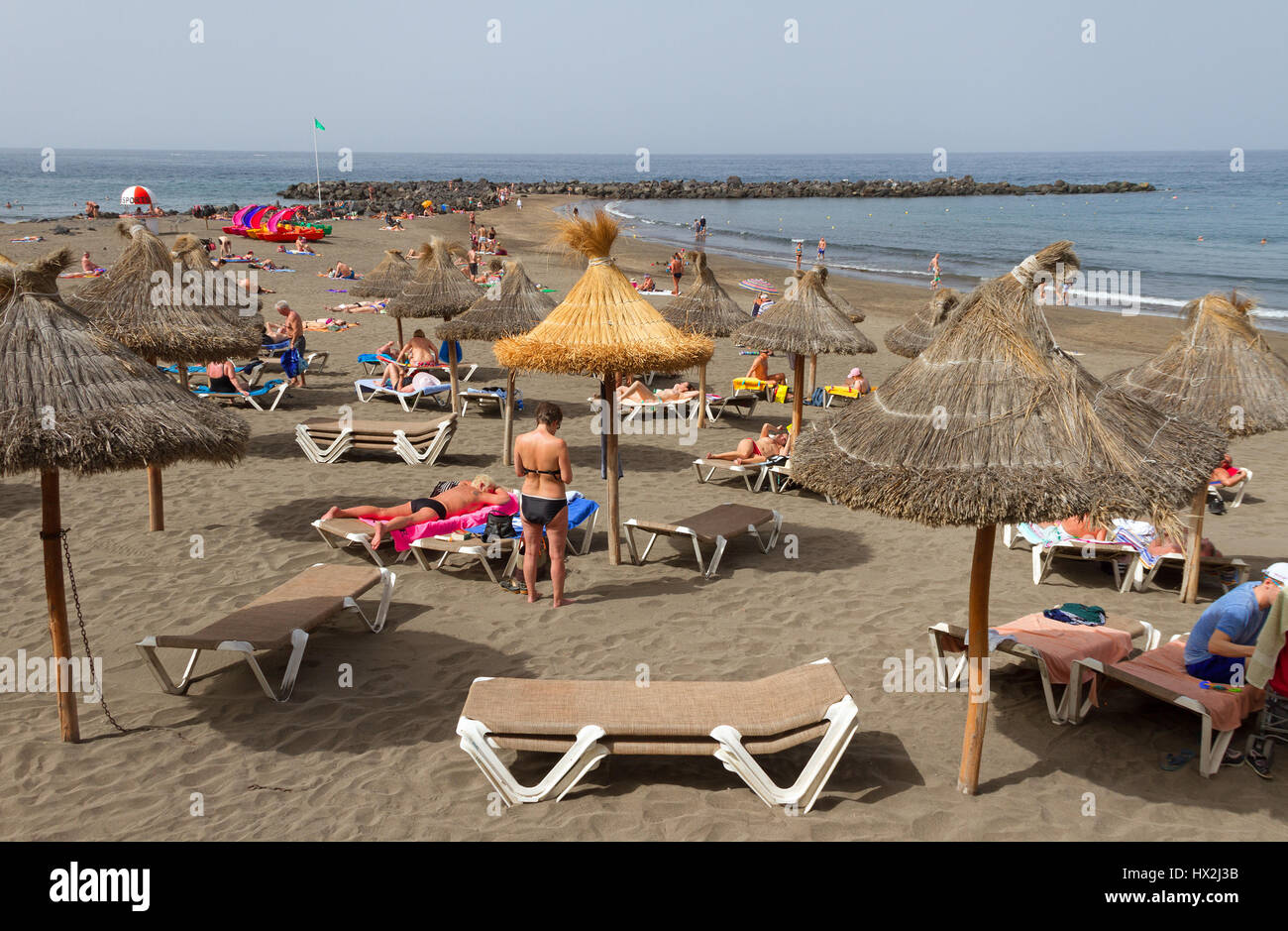Largest sand beach tenerife hi-res stock photography and images - Alamy