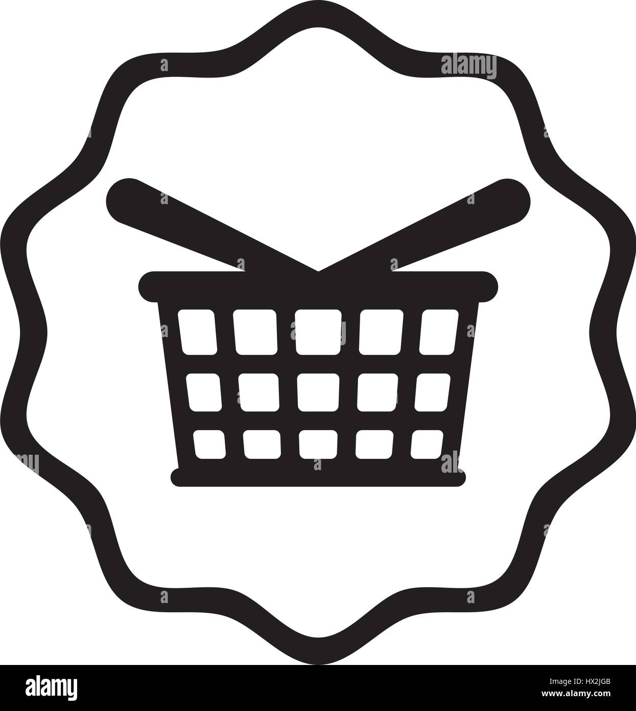 Shopping basket symbol Stock Vector Image & Art - Alamy