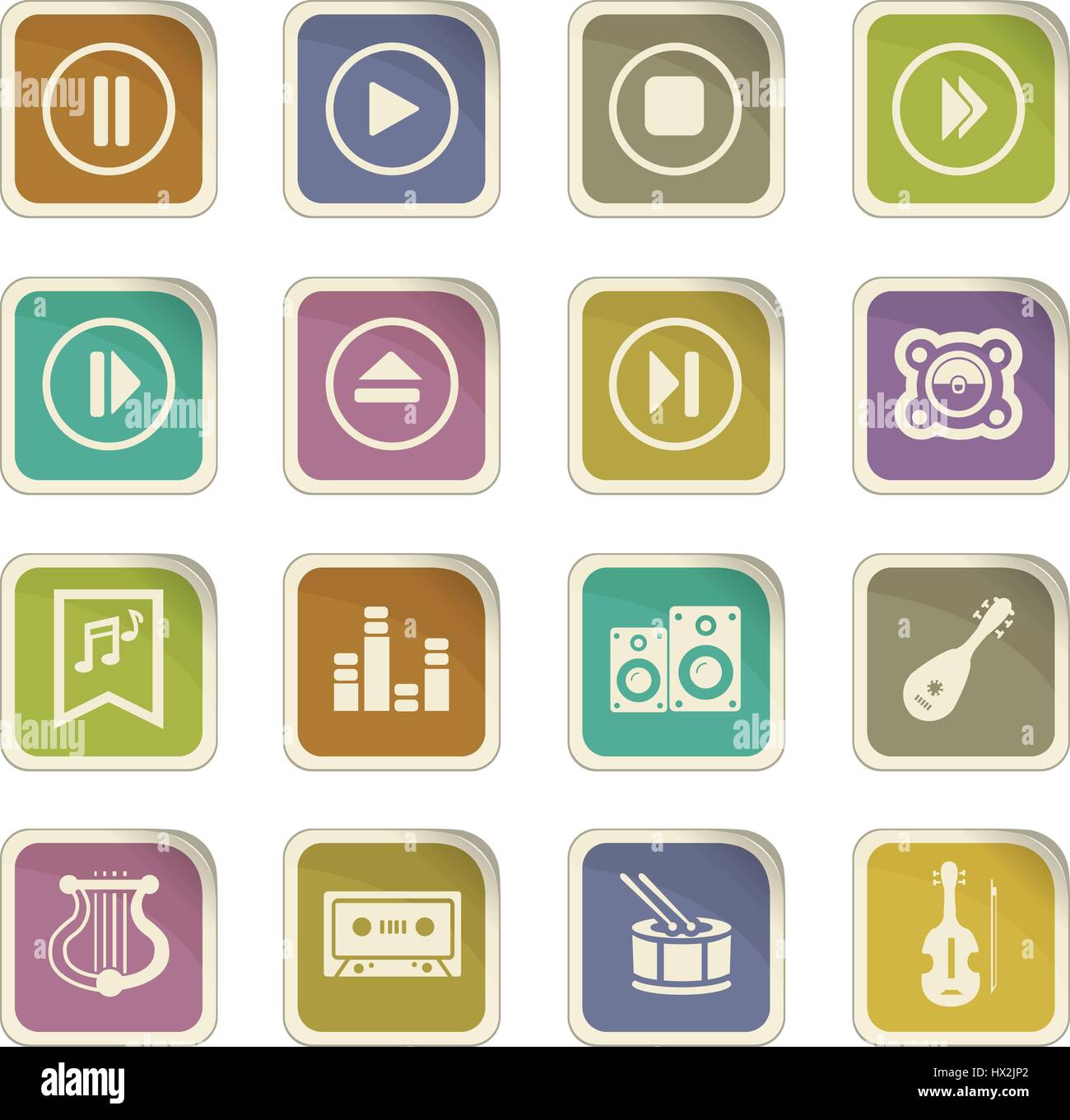 childrens toys icon set for web sites and user interface Stock Vector ...