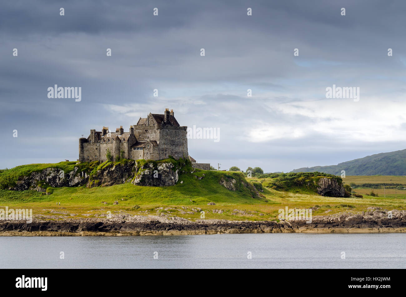 Duart Castle in daylight, Isle of Mull, Scotland Stock Photo - Alamy