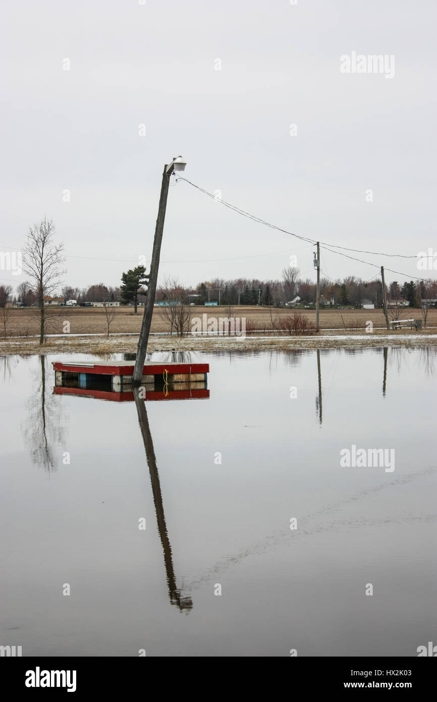 flooded electric pole Stock Photo - Alamy