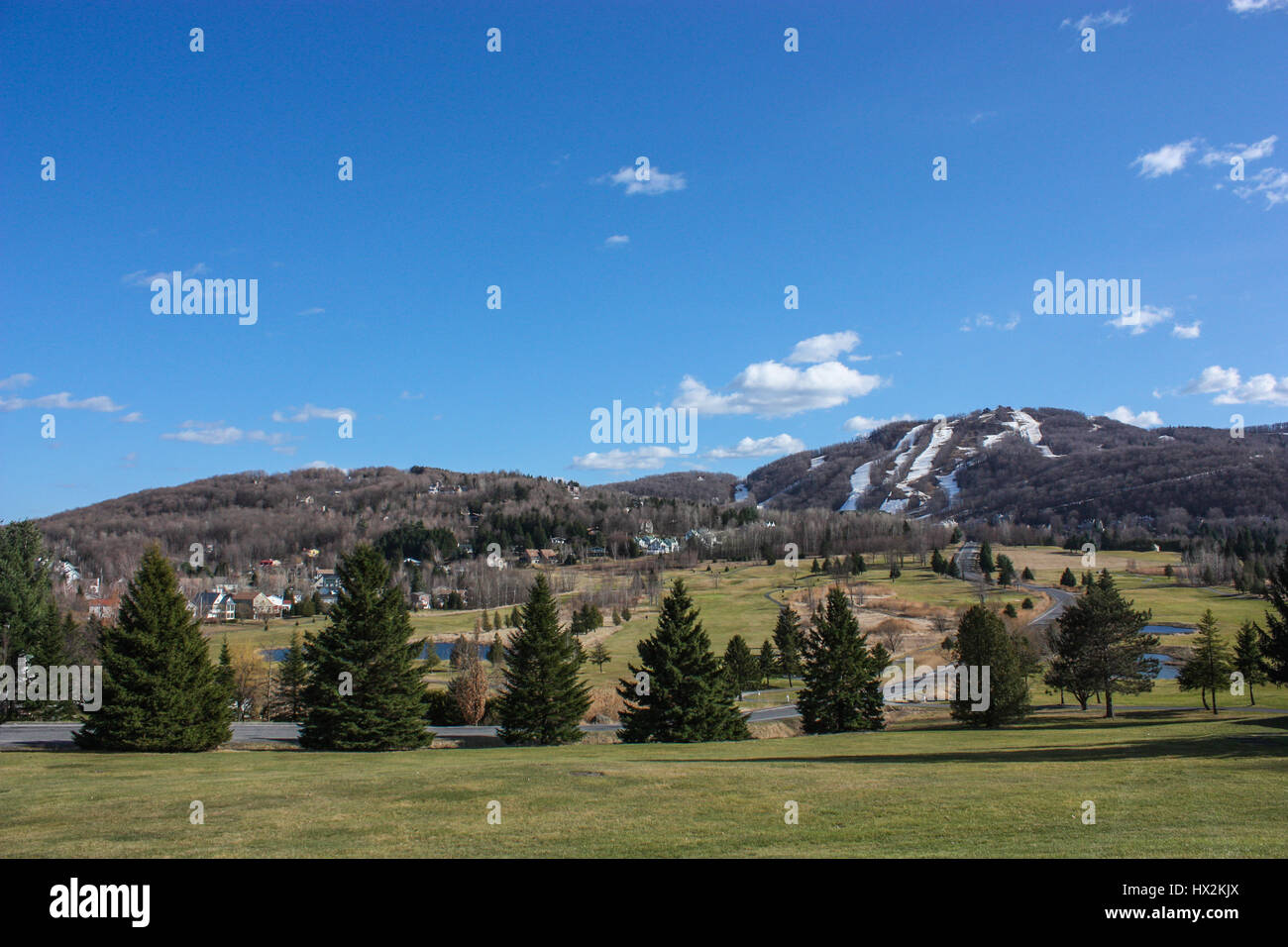 golf course and ski slopes Stock Photo - Alamy