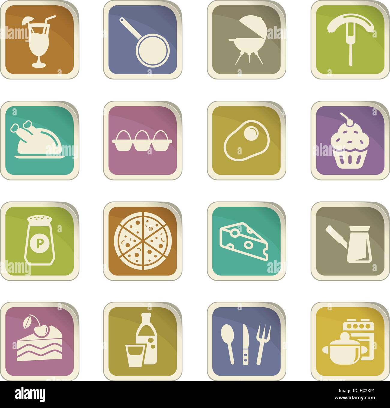 Kitchen Vector Icons For User Interface Design Stock Vector Image And Art