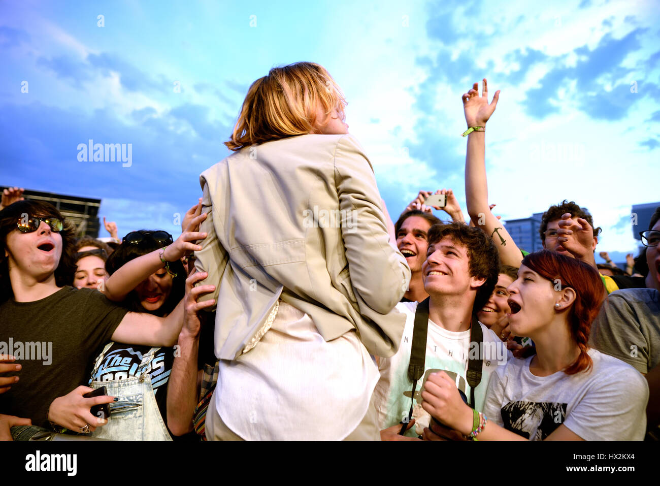 BARCELONA - MAY 30: Foxygen (band) in concert at Primavera Sound 2015 ...