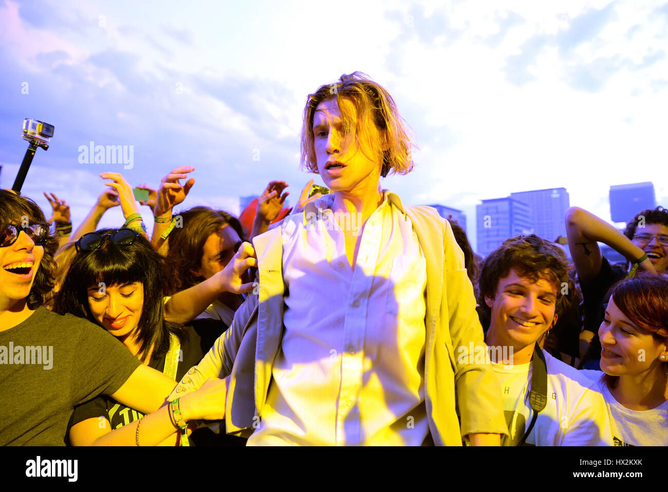 BARCELONA - MAY 30: Foxygen (band) in concert at Primavera Sound 2015 ...