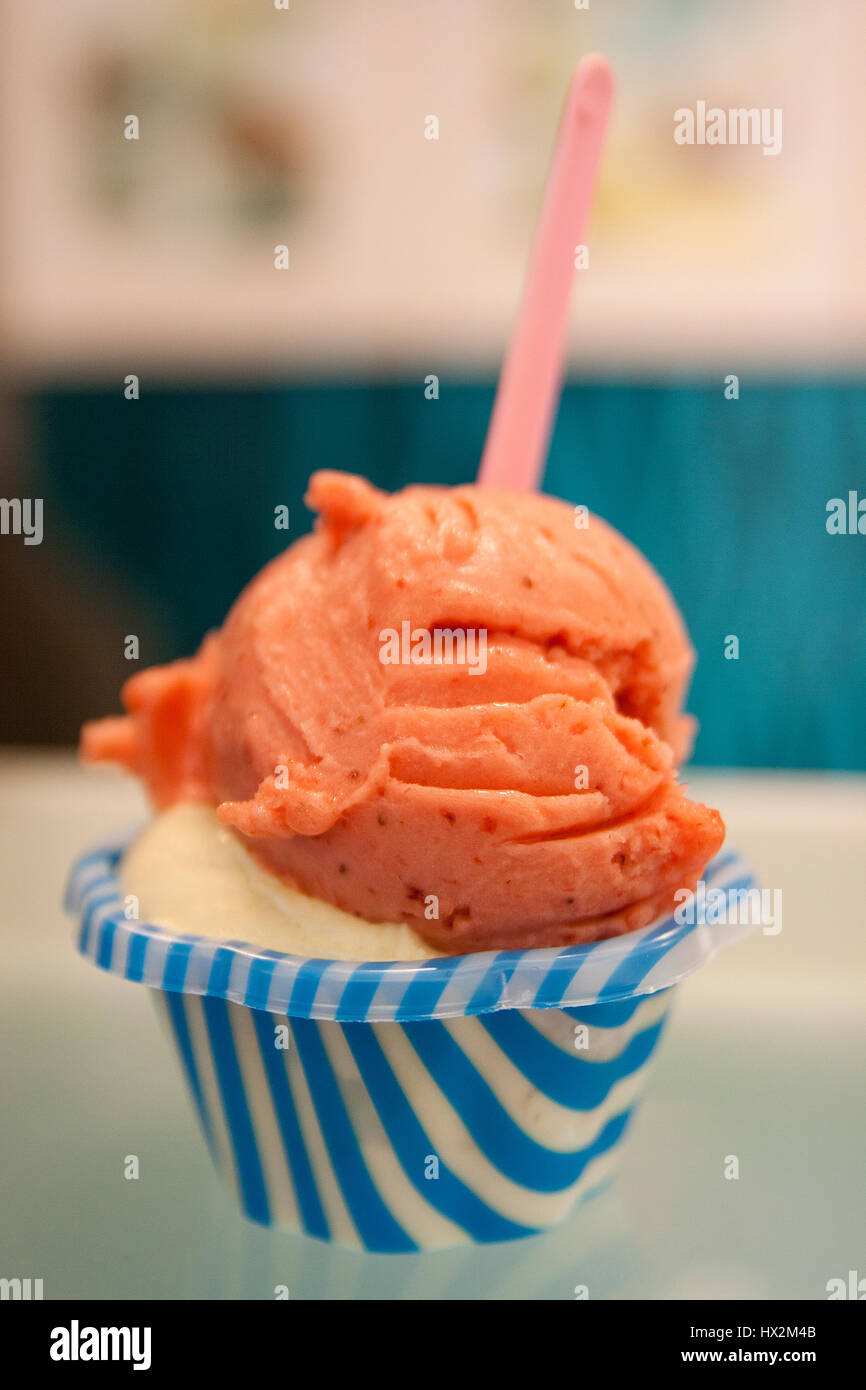 Succulent getalo at an ice cream parlour Stock Photo - Alamy