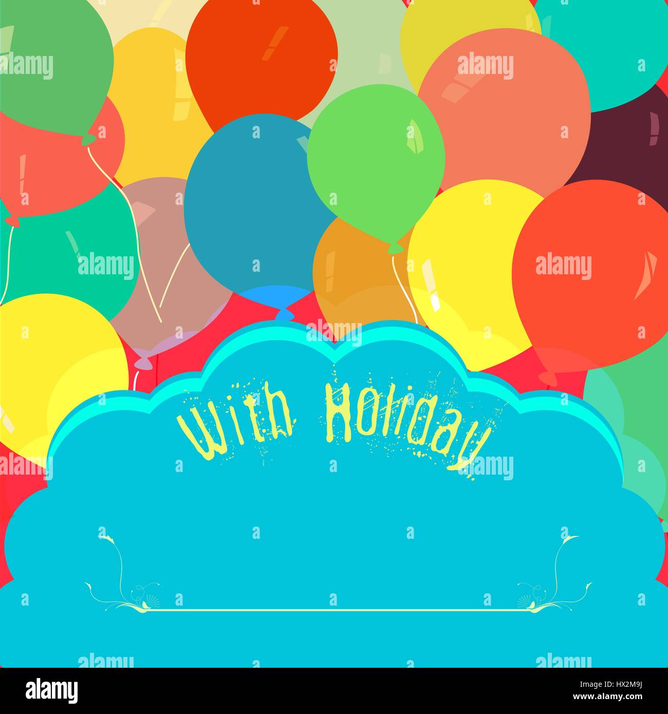 Vignette balloons Stock Vector Images - Alamy