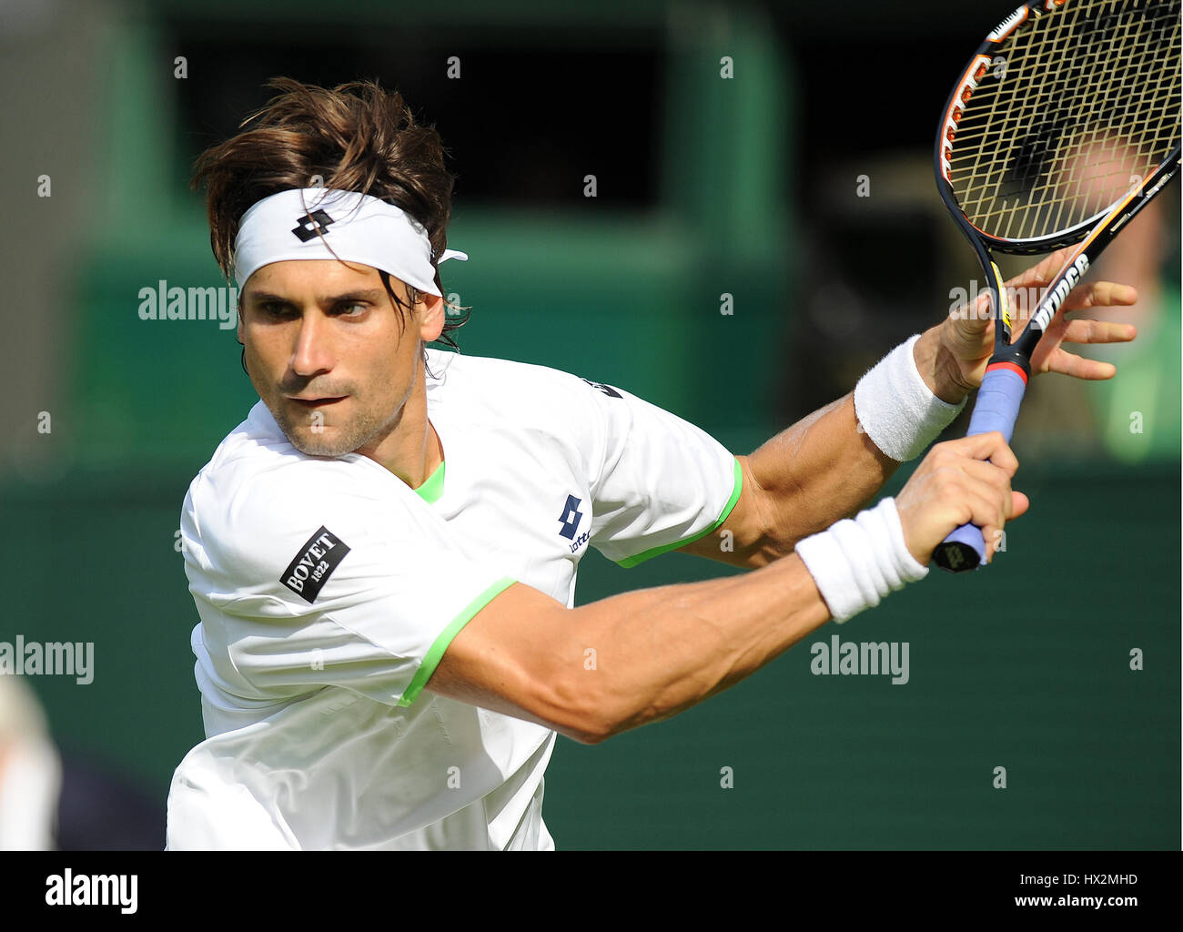 DAVID FERRER SPAIN SPAIN THE ALL ENGLAND TENNIS CLUB WIMBLEDON LONDON ...