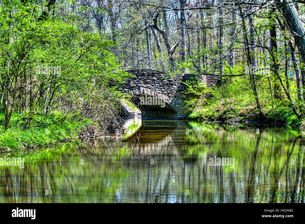 Bridge over stream hi-res stock photography and images - Alamy